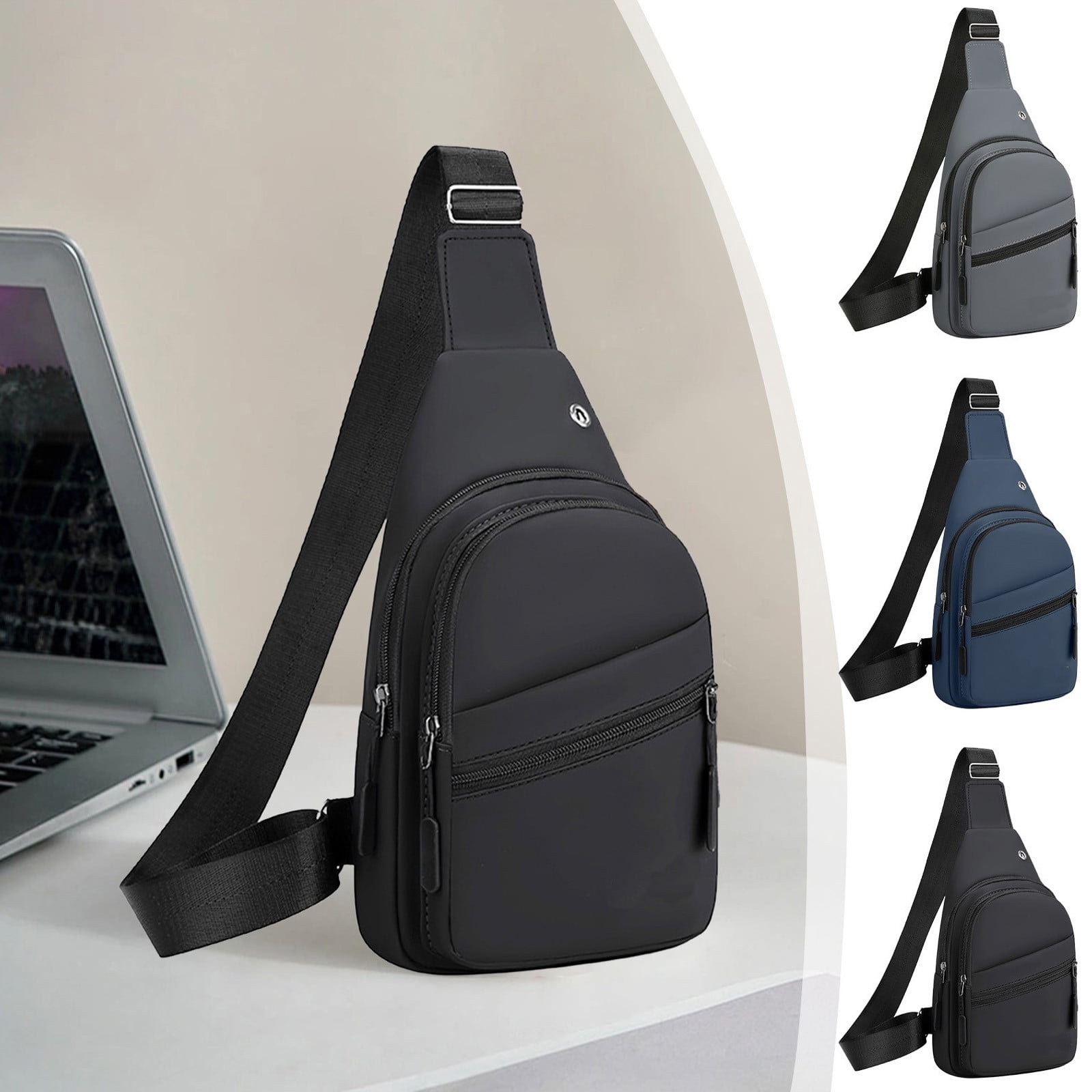 Hfnxid Small Sling Bag Crossbody Chest Shoulder Travel Bag for Men ...