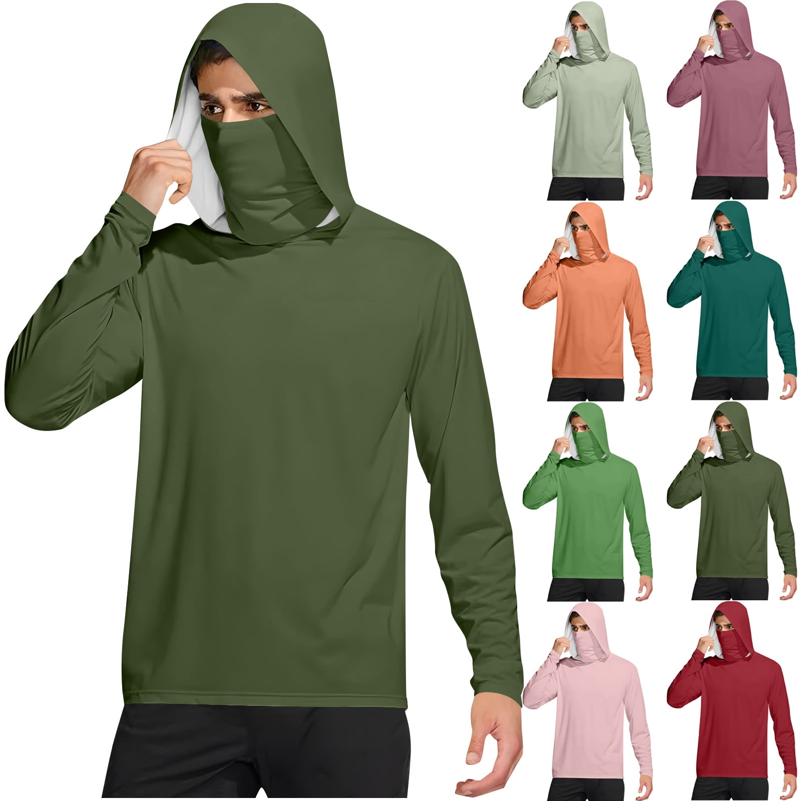 Hfnxid Sun Protection for Men Shirts Big and Tall UPF 50+ Quick Dry ...