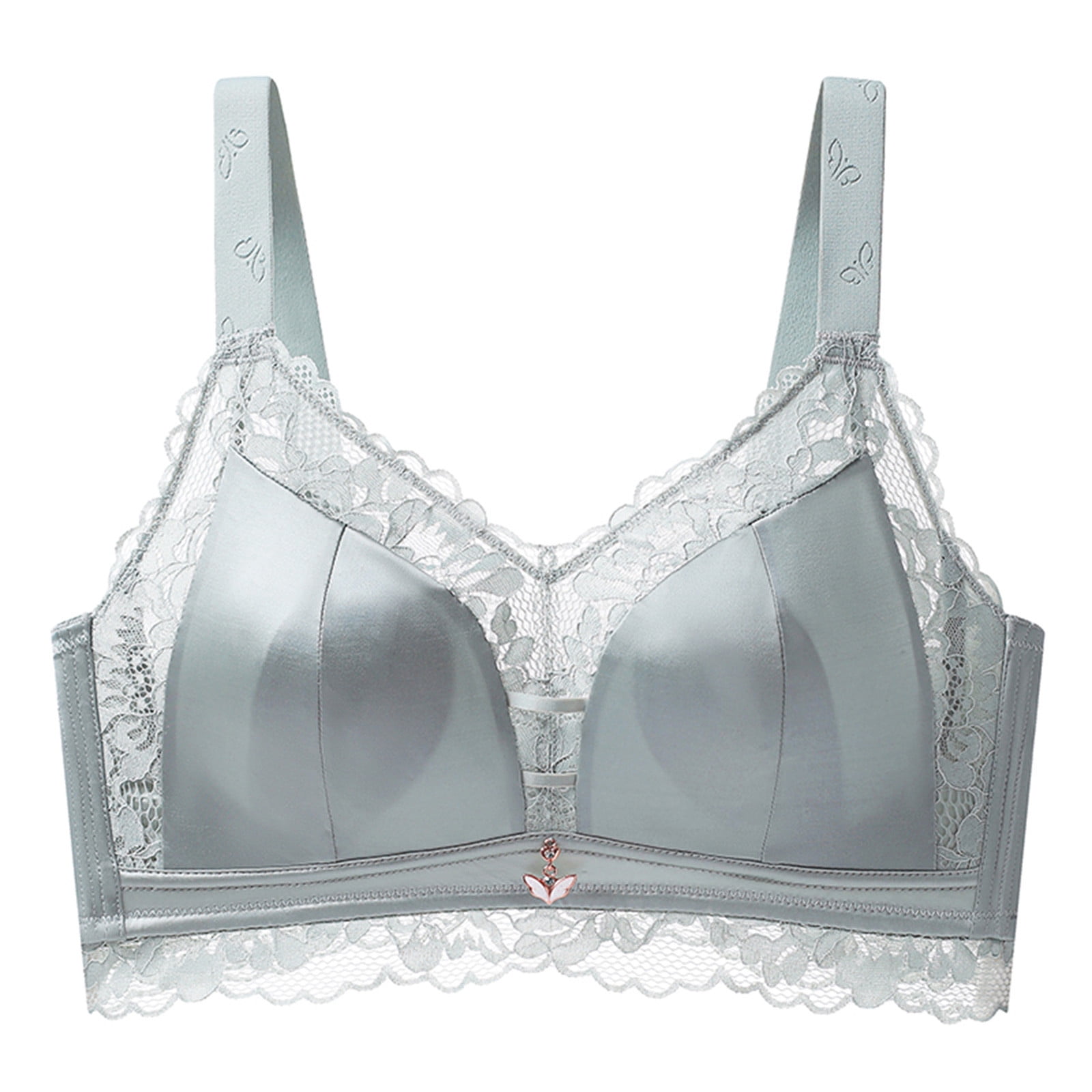 Hfnxid Women Lace Push Up Bra Soft Underwire Padded Add Cups Lift Up ...