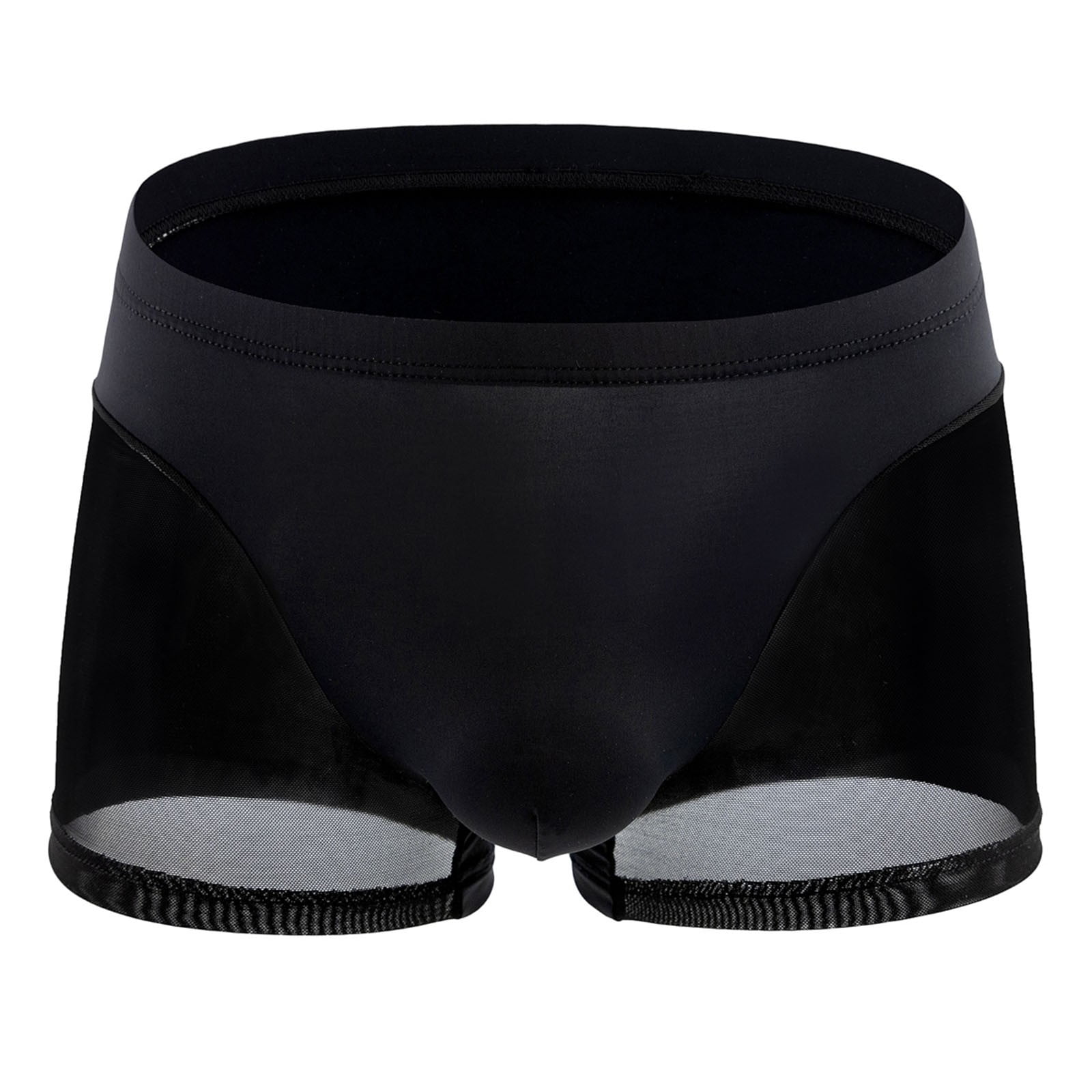 Hfolob 2024 New Men Underwear Ice Silk Mesh Sexy Trend Simple Boxer