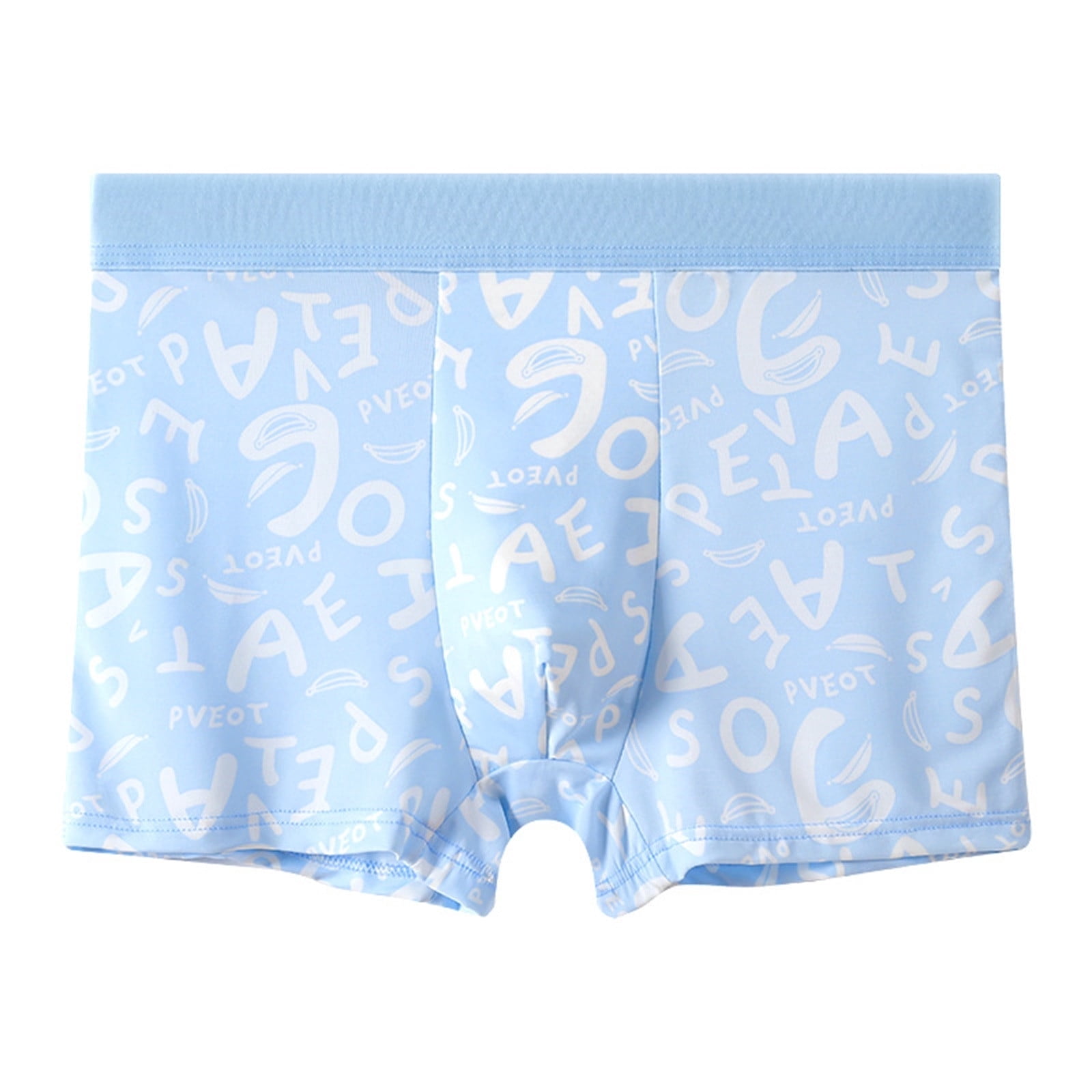 Hfolob Boxer Shorts for Men Comfort Summer Ice Silk Mid Waist Printed ...