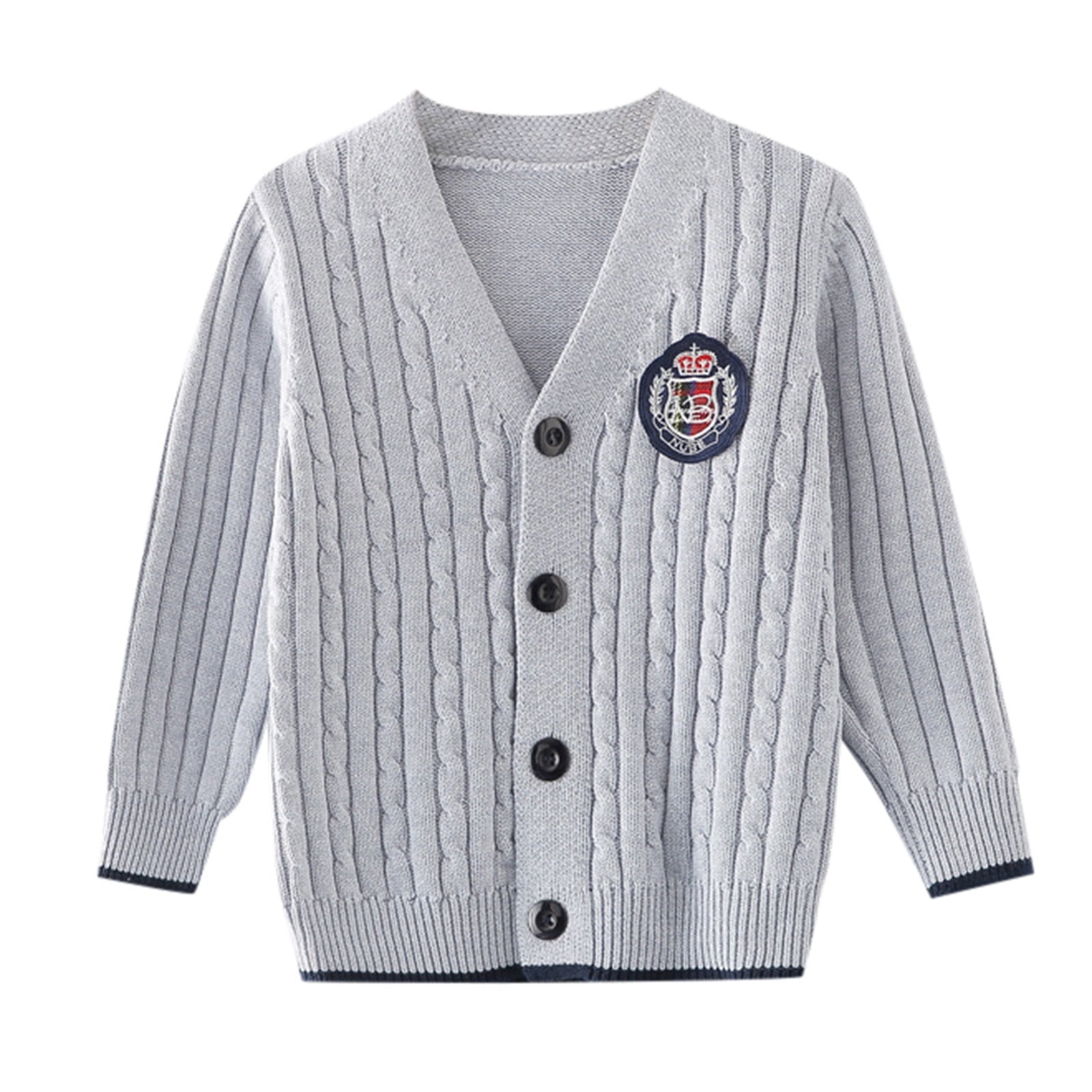 Hfolob Girls Sweater Toddler Long Sleeve Cable Knit Button Cardigan ...
