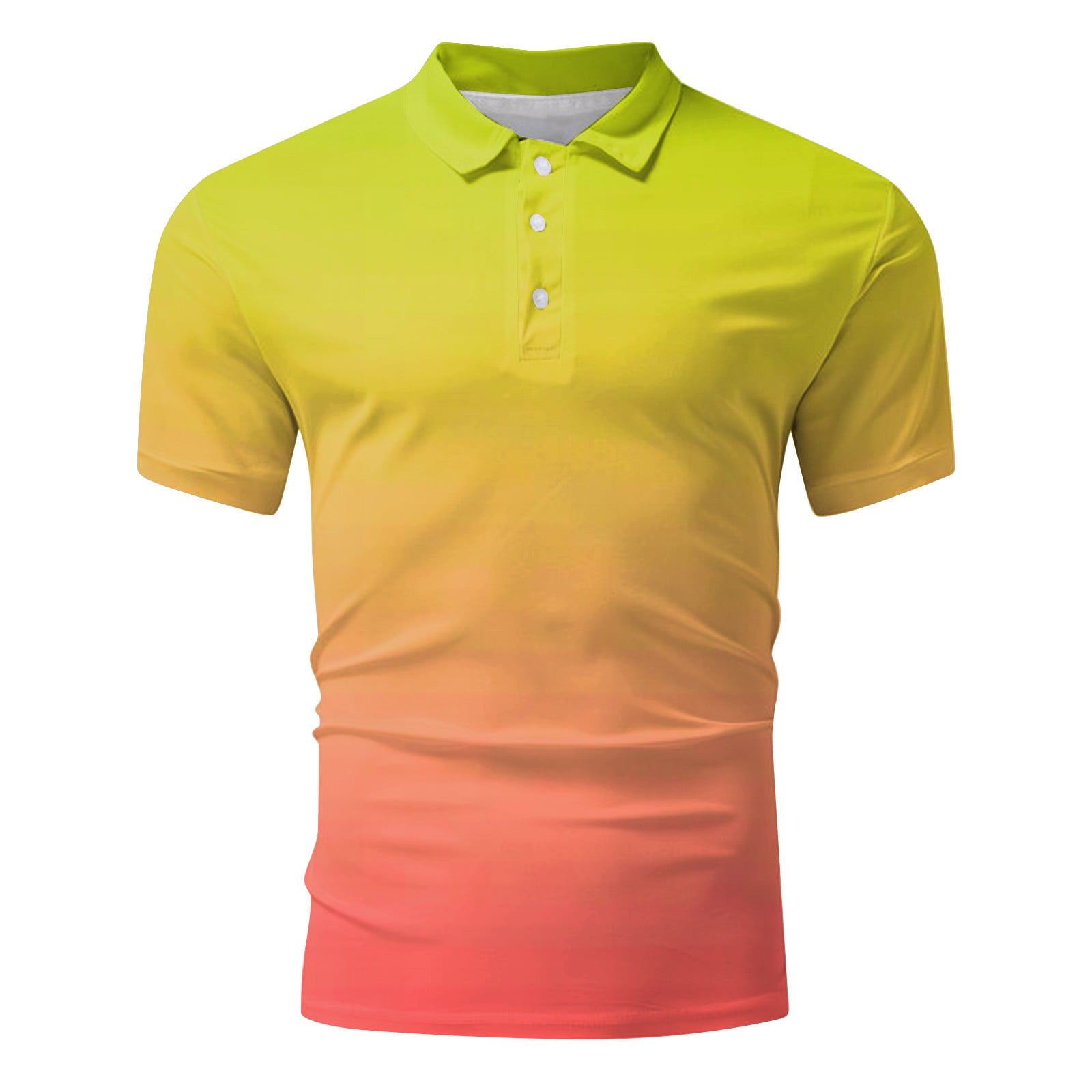 Hfolob Mens Polo Shirts Male Large Size Base Shirt Print Casual ...