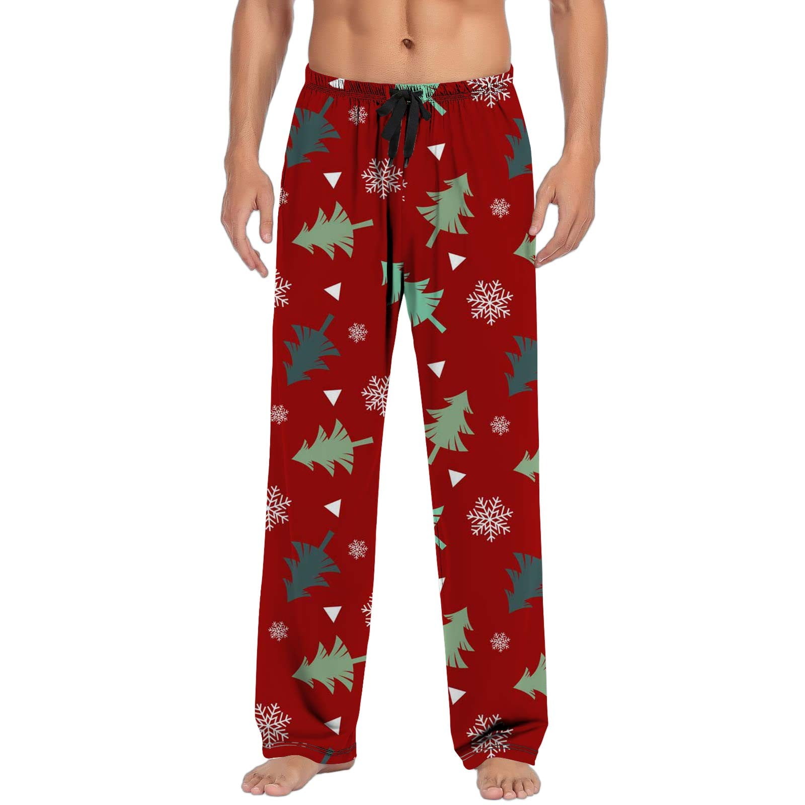 Hfolob Pants For Men Christmas Mens Casual Pants Pajama Pants With ...