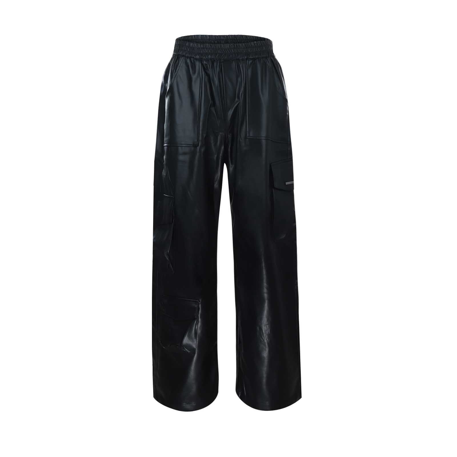 Hfolob Pants For Men Men's Street Fashion Overalls Long Pants Loose Hop ...