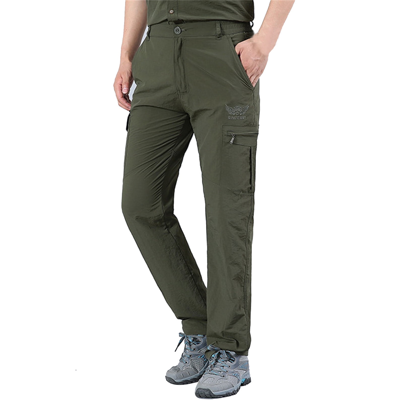 Hfolob Pants For Men Stretch Work Hiking Pants Quicking Dry Lightweight ...