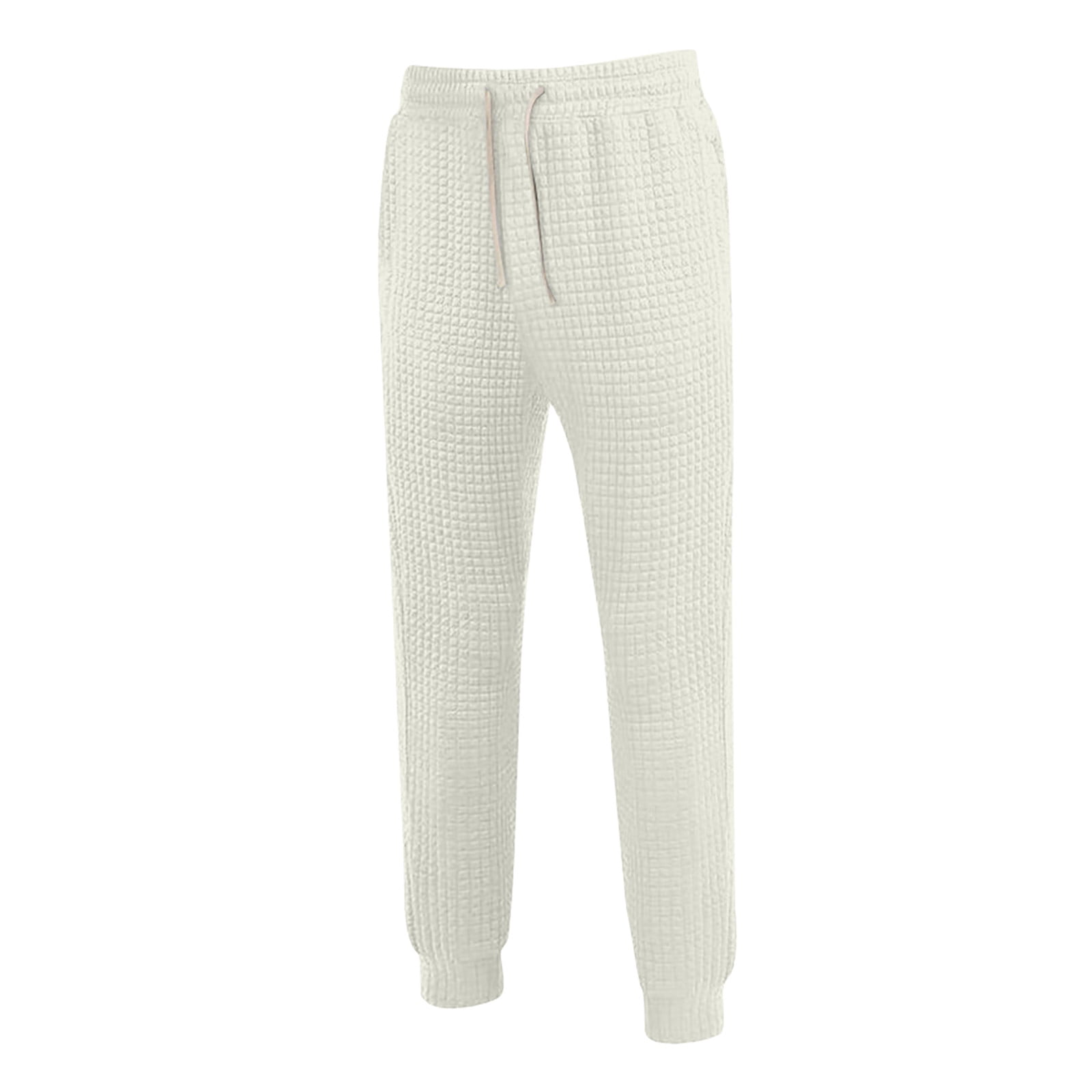 Hfolob Pants For Men Men's Small Diamond Quilted Warm Casual Pants ...