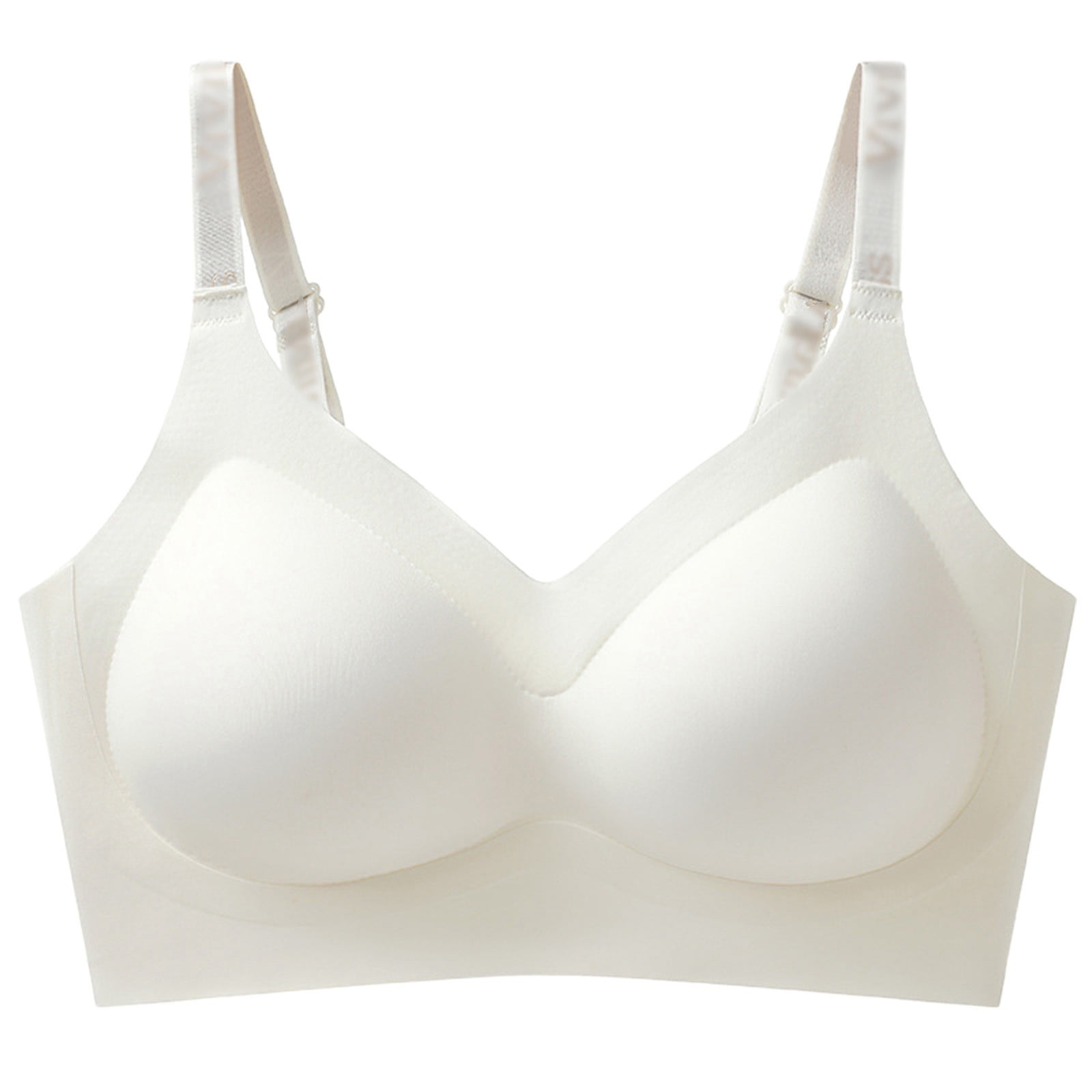 Hfolob Seamless Bras for Women Wireless Adjustable Straps No Underwire ...