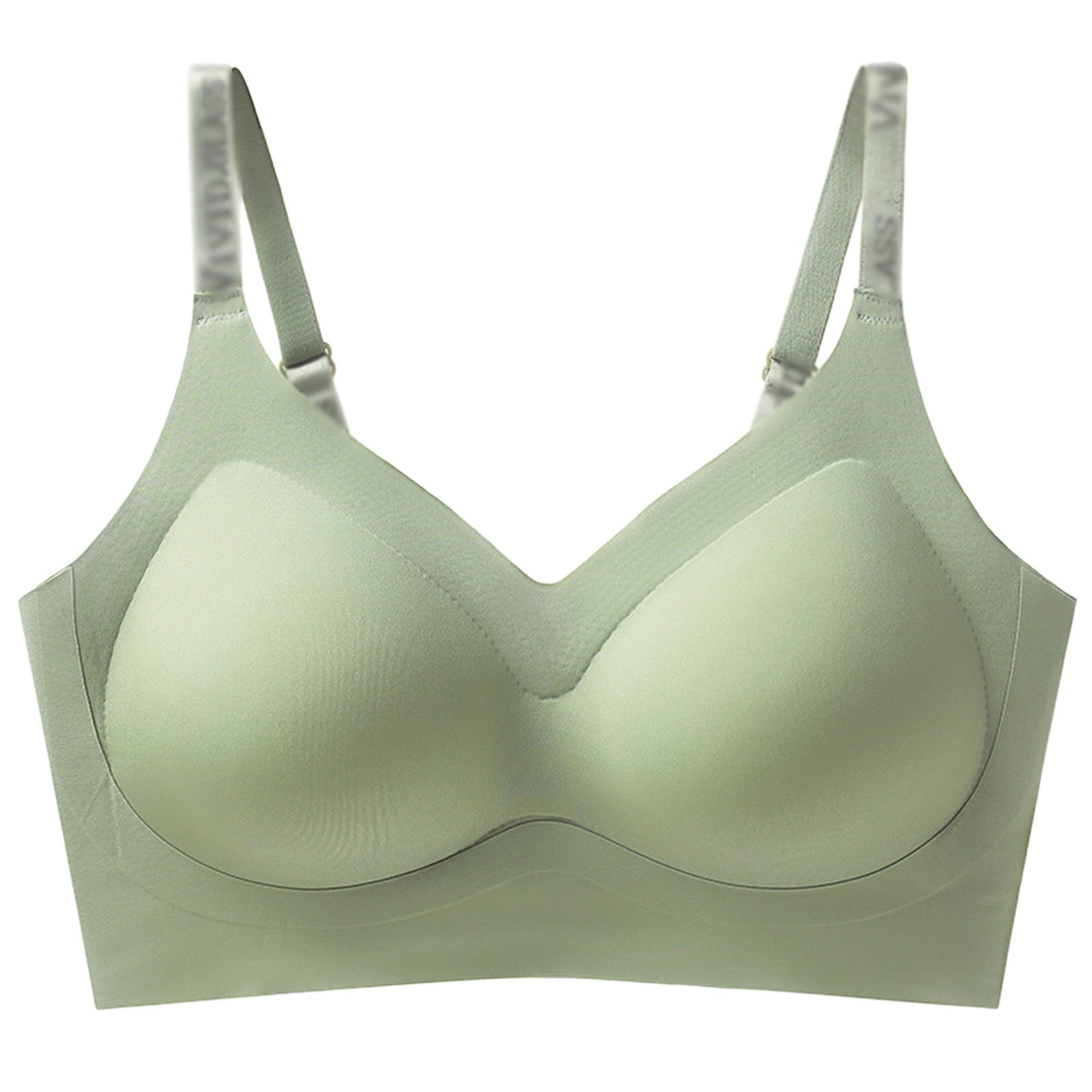 Hfolob Womens Seamless Bras Wireless Adjustable Straps No Underwire ...