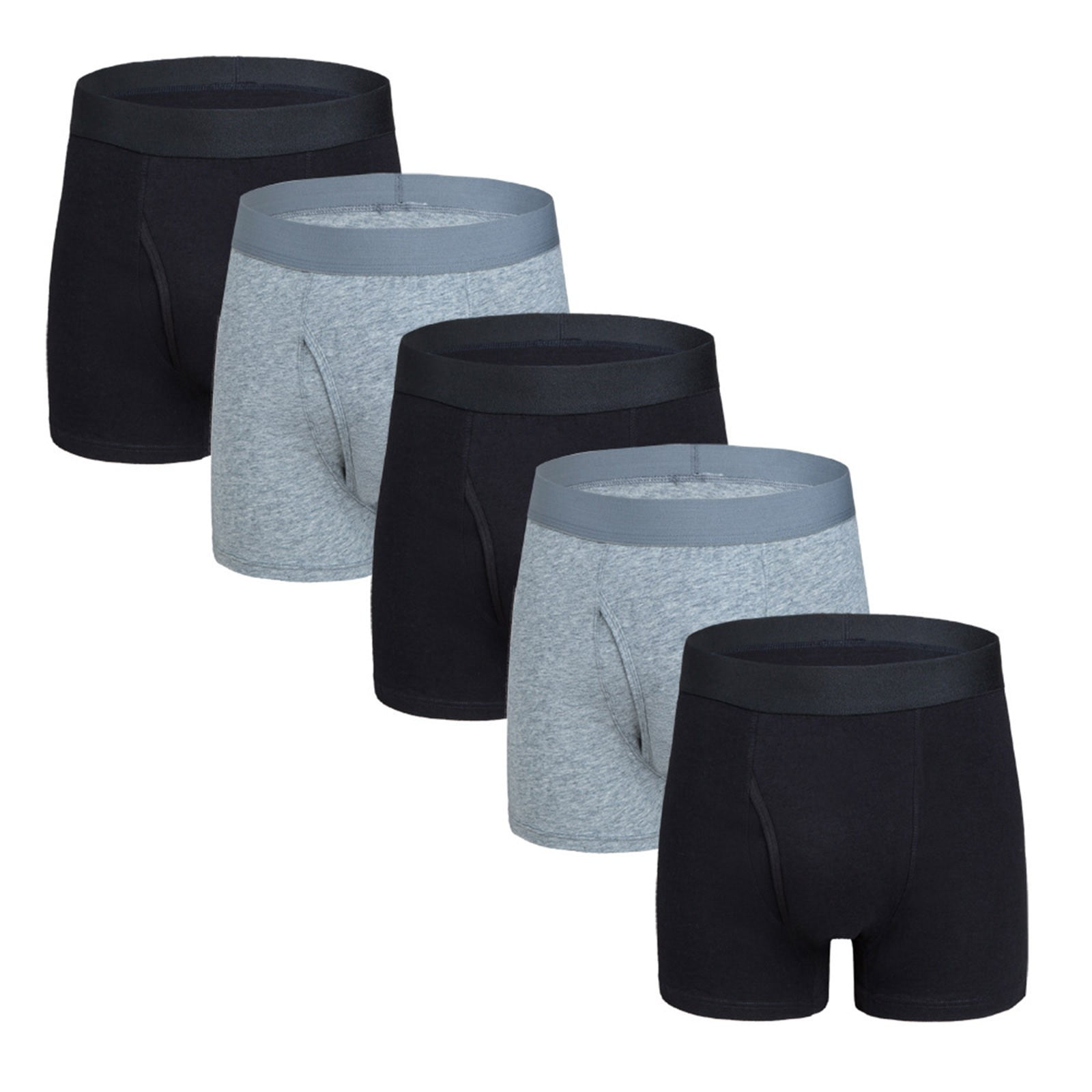 Hfozny Men's Incontinence Boxer Briefs Washable Absorbency Urinary ...