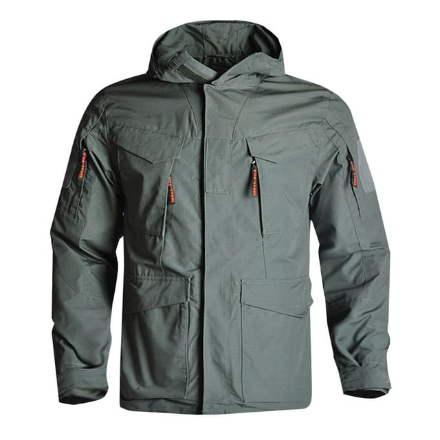 Hfozny Men's Tactical Jacket Waterproof Military Field Jacket ...