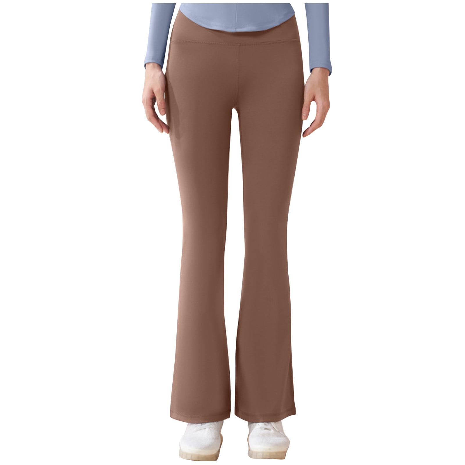 Hfyihgf Fleece Lined Bootcut Yoga Pants for Women Fall Winter Warm ...