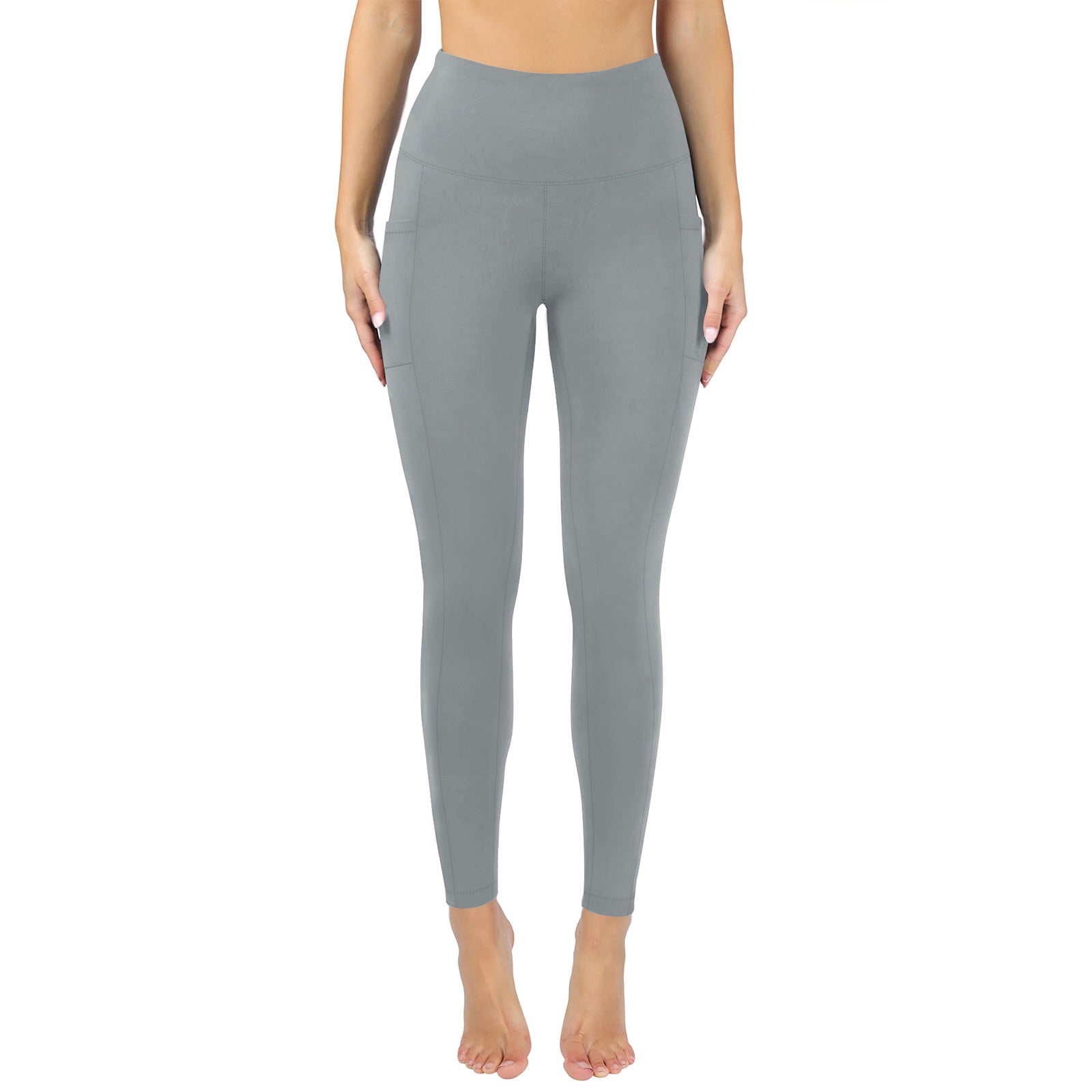 Hfyihgf High Waist Yoga Pants with Pockets for Women Butt Lifting Yoga Leggings Compression Soft ...