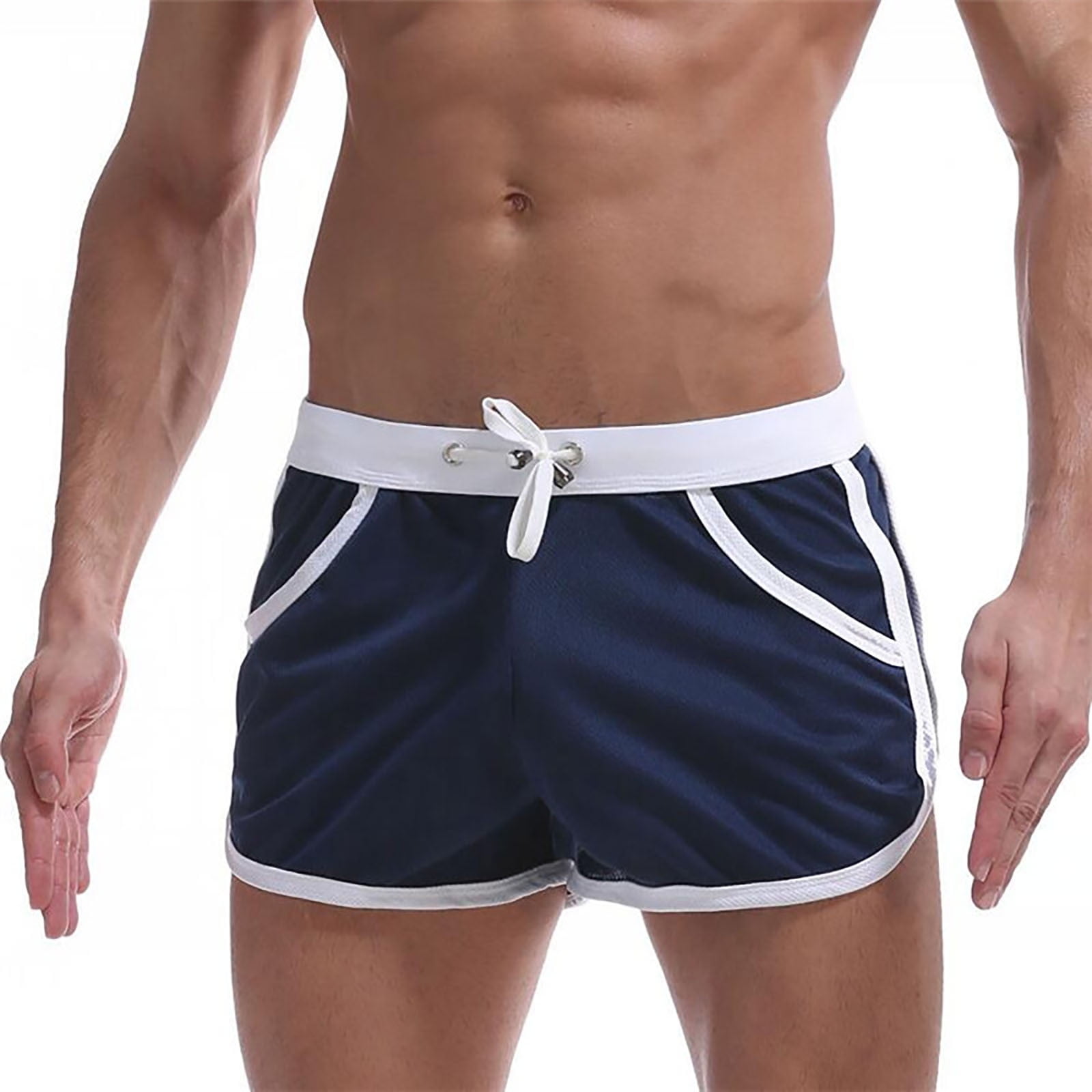 Hfyihgf Men's Running Workout Bodybuilding Gym Shorts Athletic Sports ...