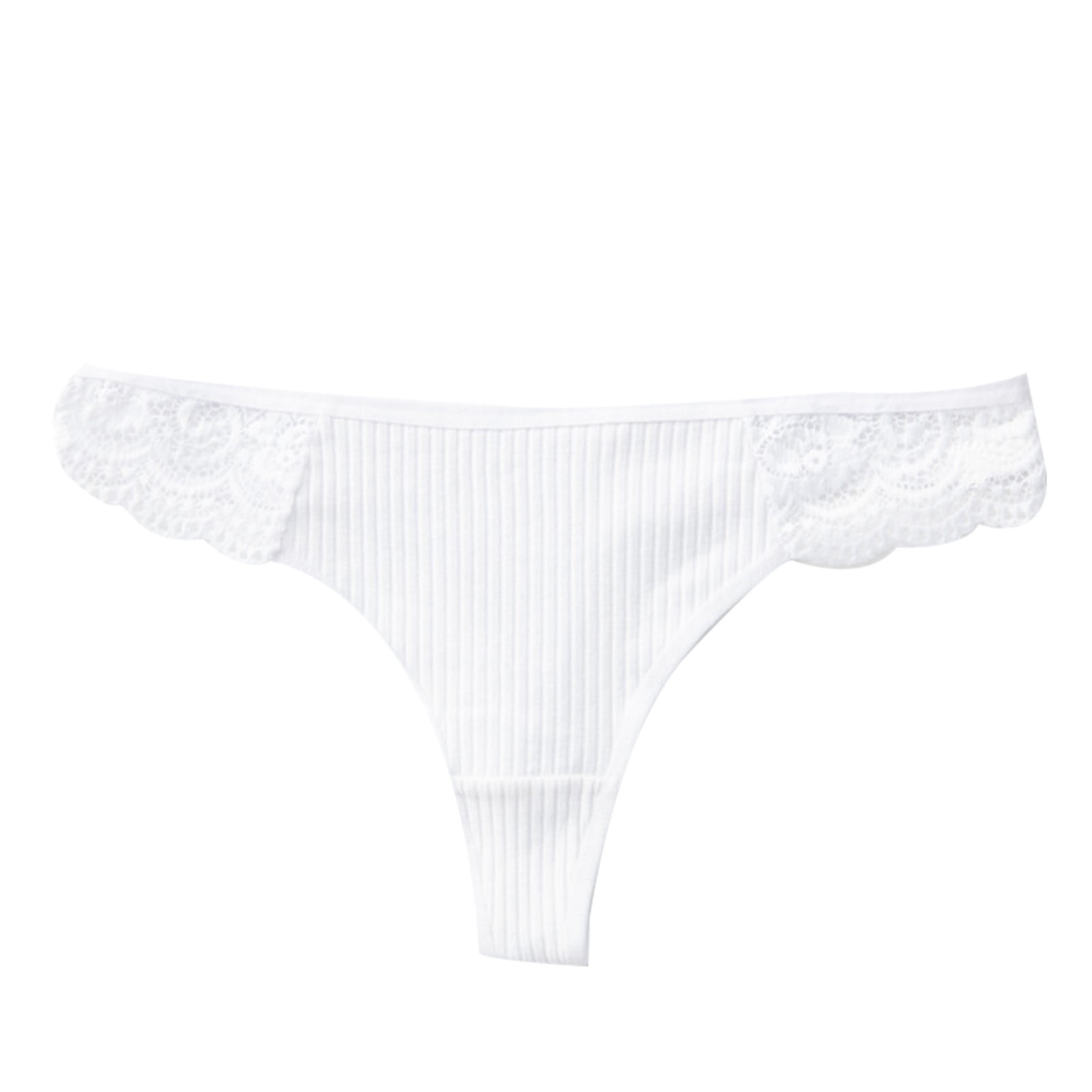 Hfyihgf No Show Panties for Women Seamless T-Back Lace Triangle Low ...