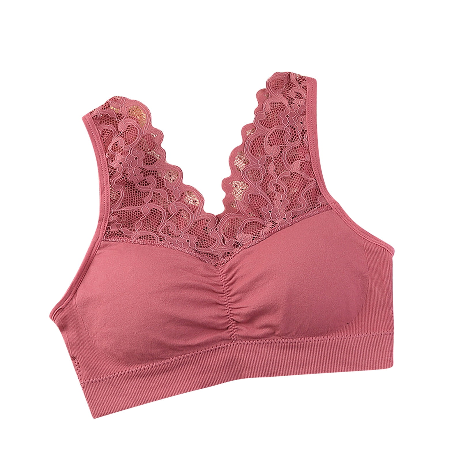 Hfyihgf Womens Bra Wire Free Sexy Lace Strap Underwear One Piece Bra