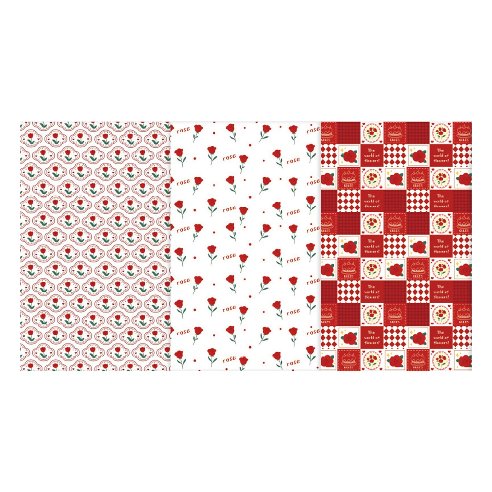 PureCasa 6pcs Wrapping Paper Book Cover Paper for Flower Box Birthday ...