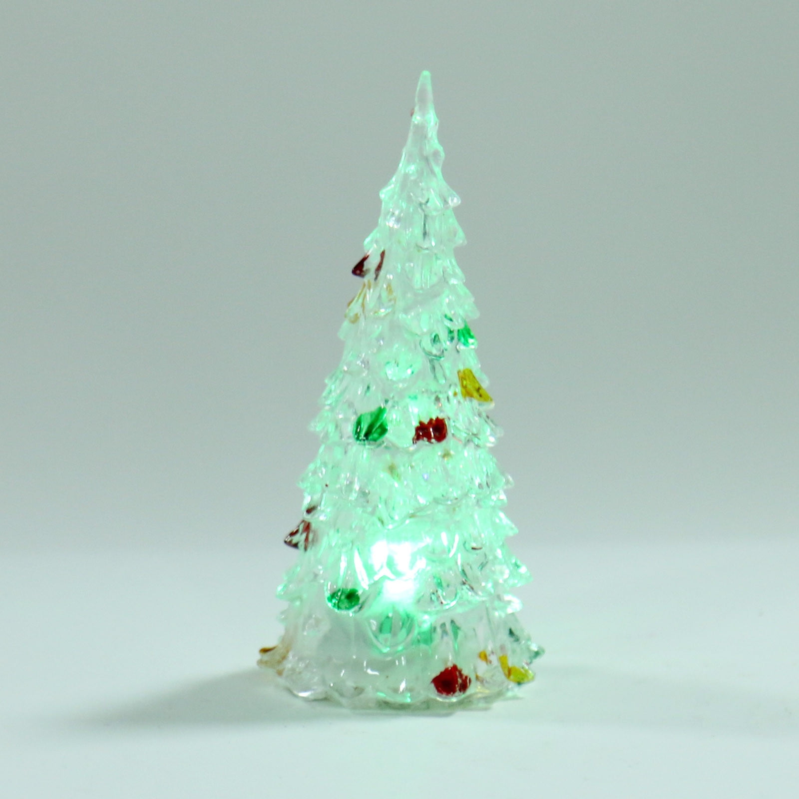 Hgallory Acrylic Transparent Christmas Tree Table Lamps, Creative ...
