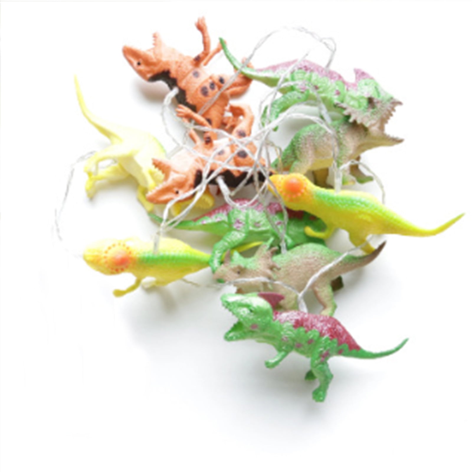 PureCasa Children GiFt Plastic Toy Dinosaur Toys String Lights with 10 ...