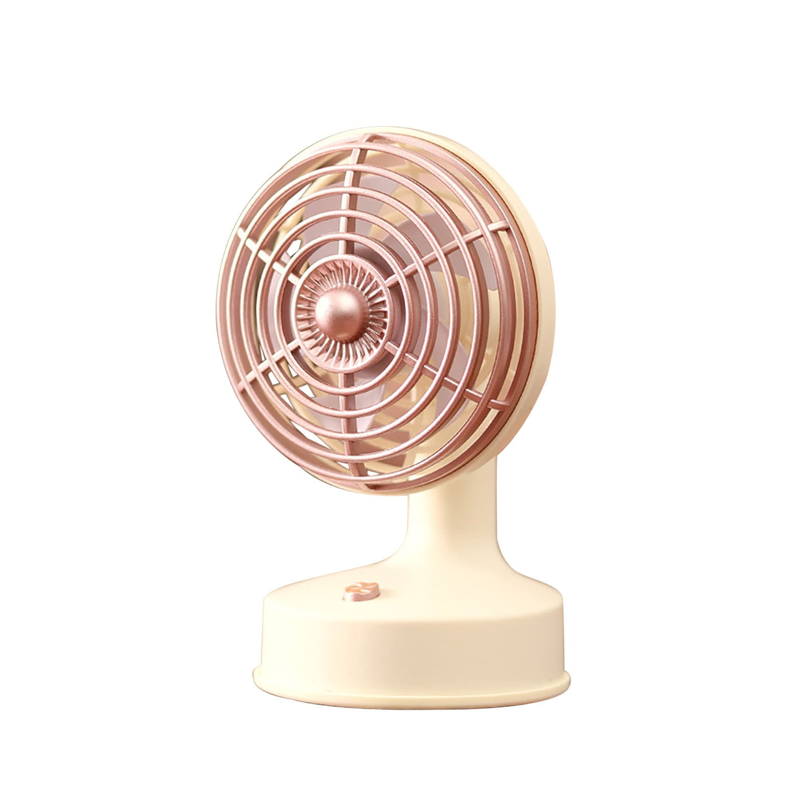 Hgallory Classic Desk Fan Rechargeable, Retro Style Mini Fan Adjustable ...