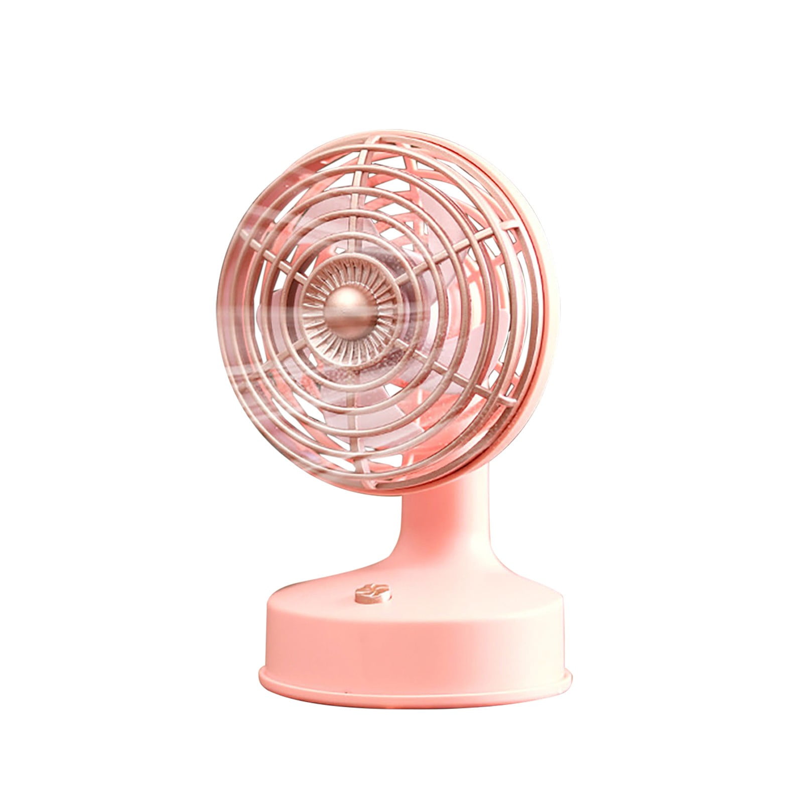 Hgallory Classic Desk Fan Rechargeable, Retro Style Mini Fan Adjustable ...