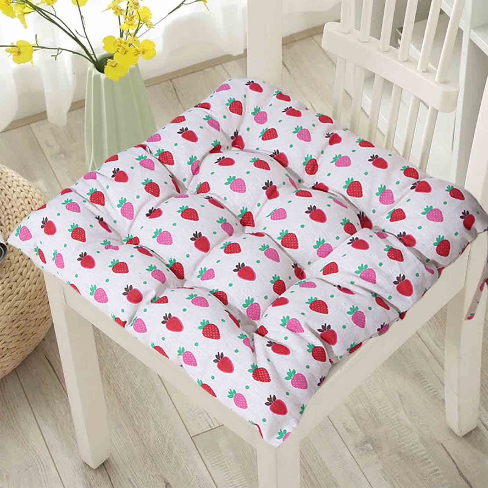 Hgallory Cute Printed Seat Cushion, 16"x16" Square Cotton Thick Chair ...