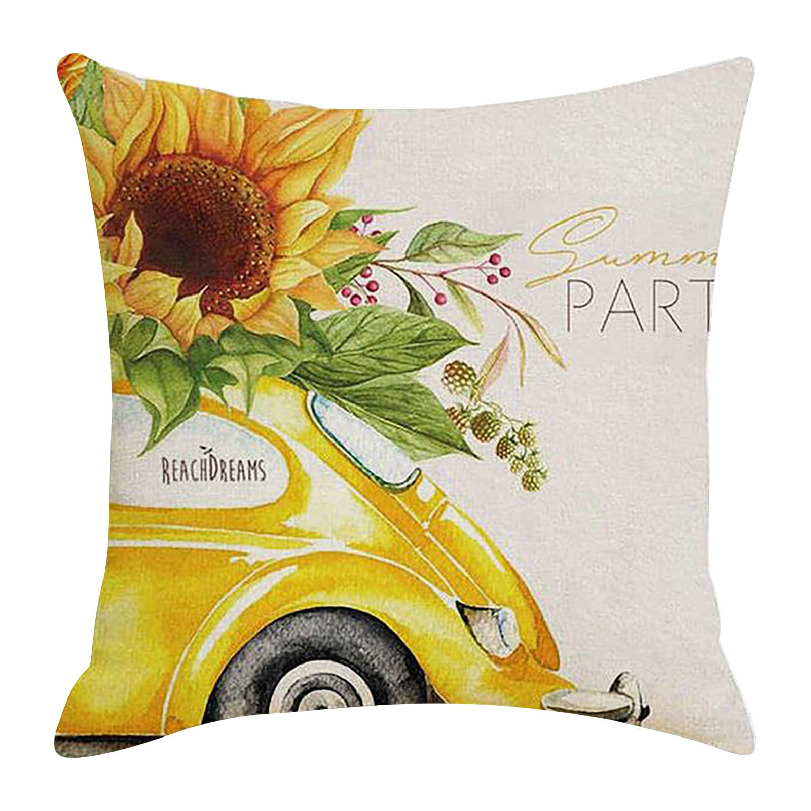 Hgallory Decorative Throw Pillow Cover for Bed Sofa, Linen Cloth Fall ...