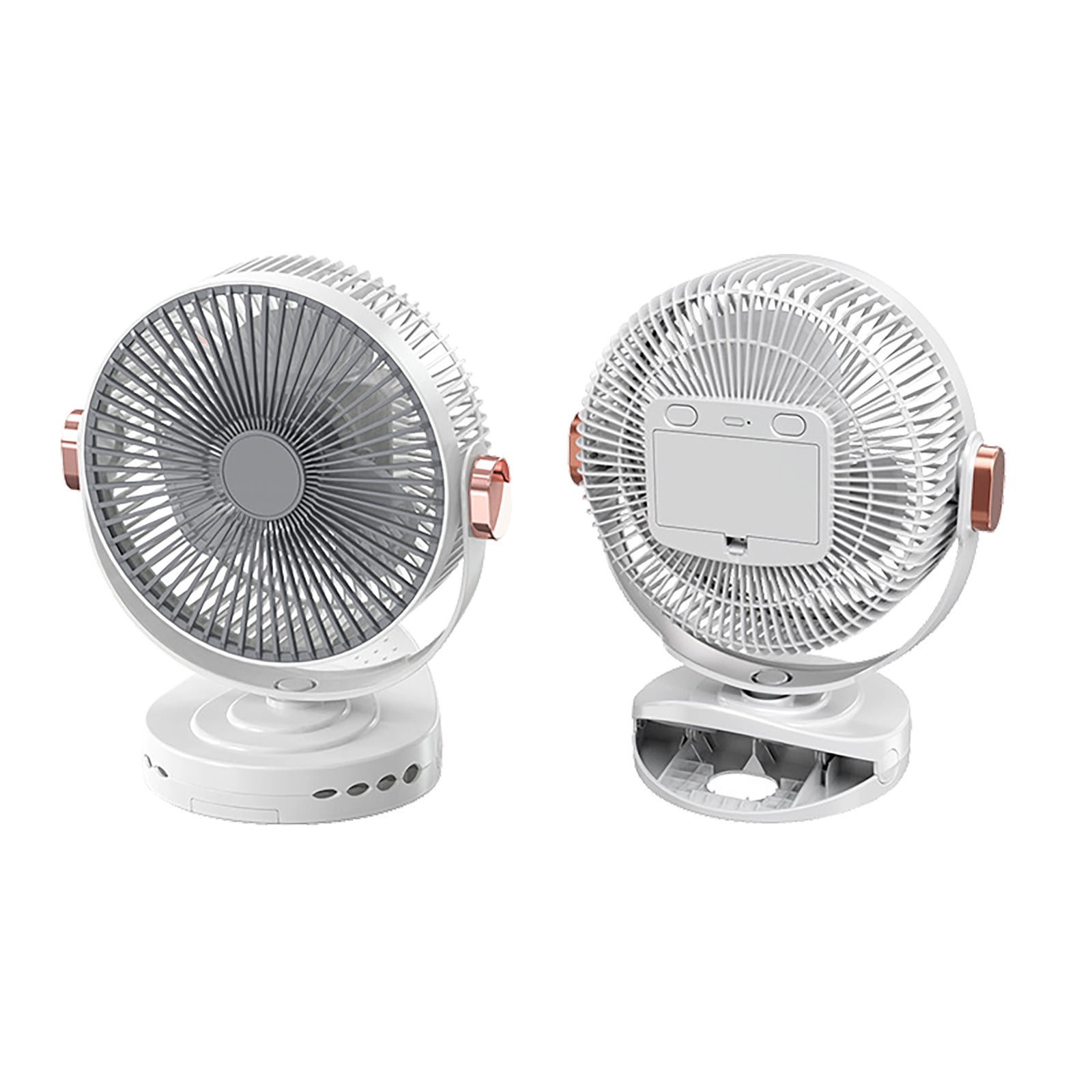 Hgallory Desktop Clip Fan 8 Inches Mini Fan Rechargeable, 2024 New ...