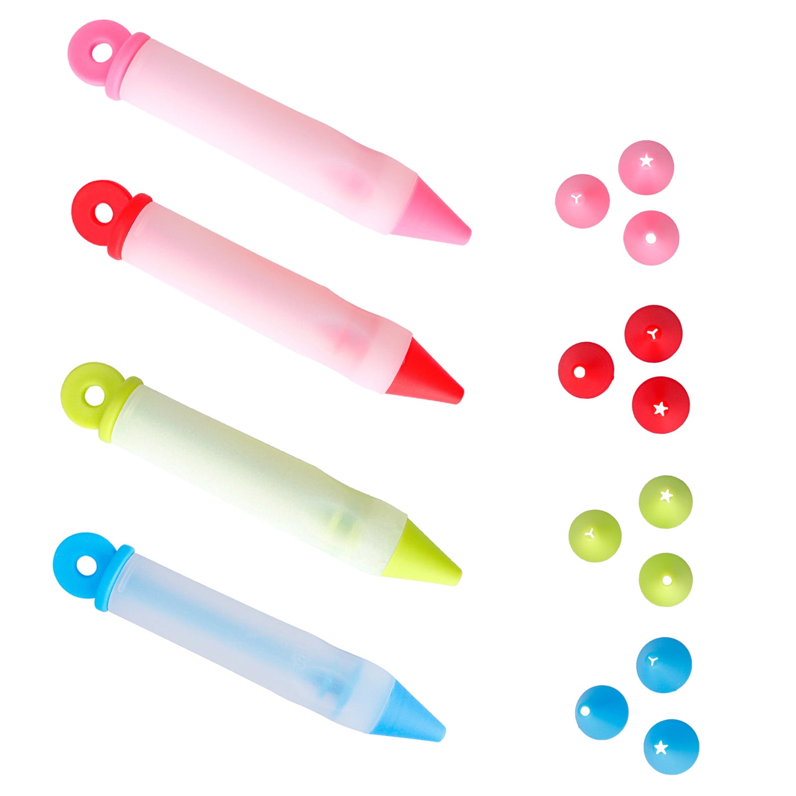 PureCasa Dessert Decorating Pen Kit Set of 4PCS, Household Baking ...