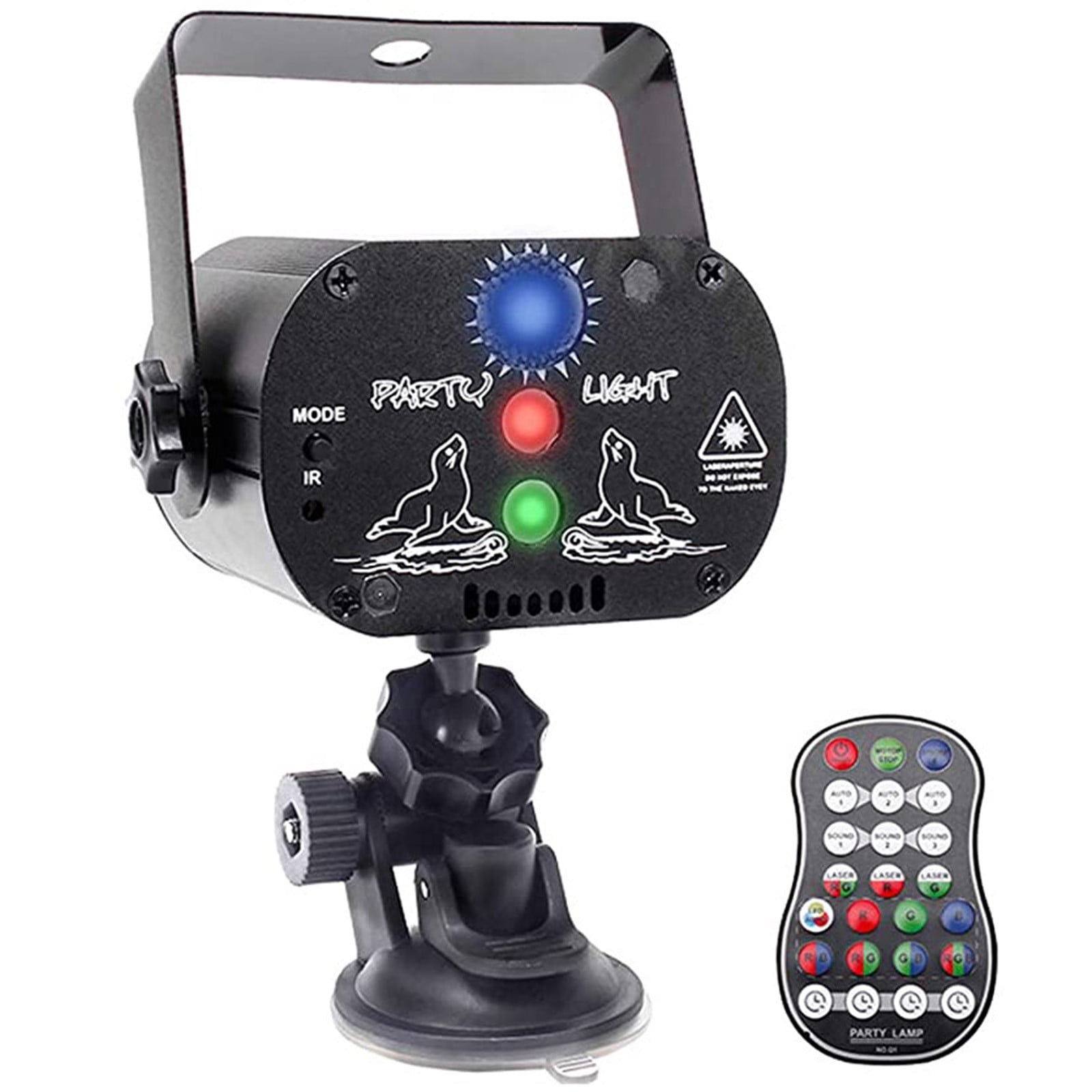 Hgallory Disco Lights Mini LED Stage Lights with Remote Control for ...