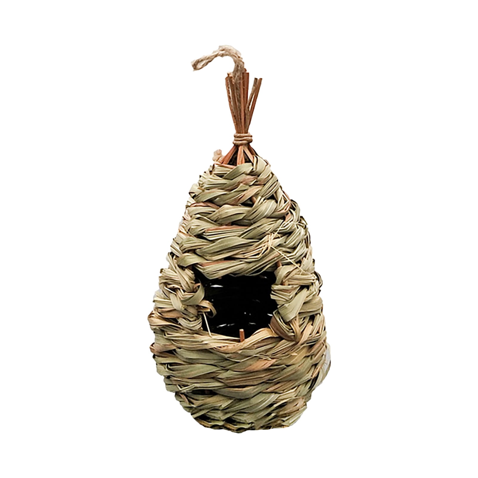 PureCasa Hummingbird Nest Hanging House for Home Outdoor, Creative Wooden Bird Nests Hibiscuser ...