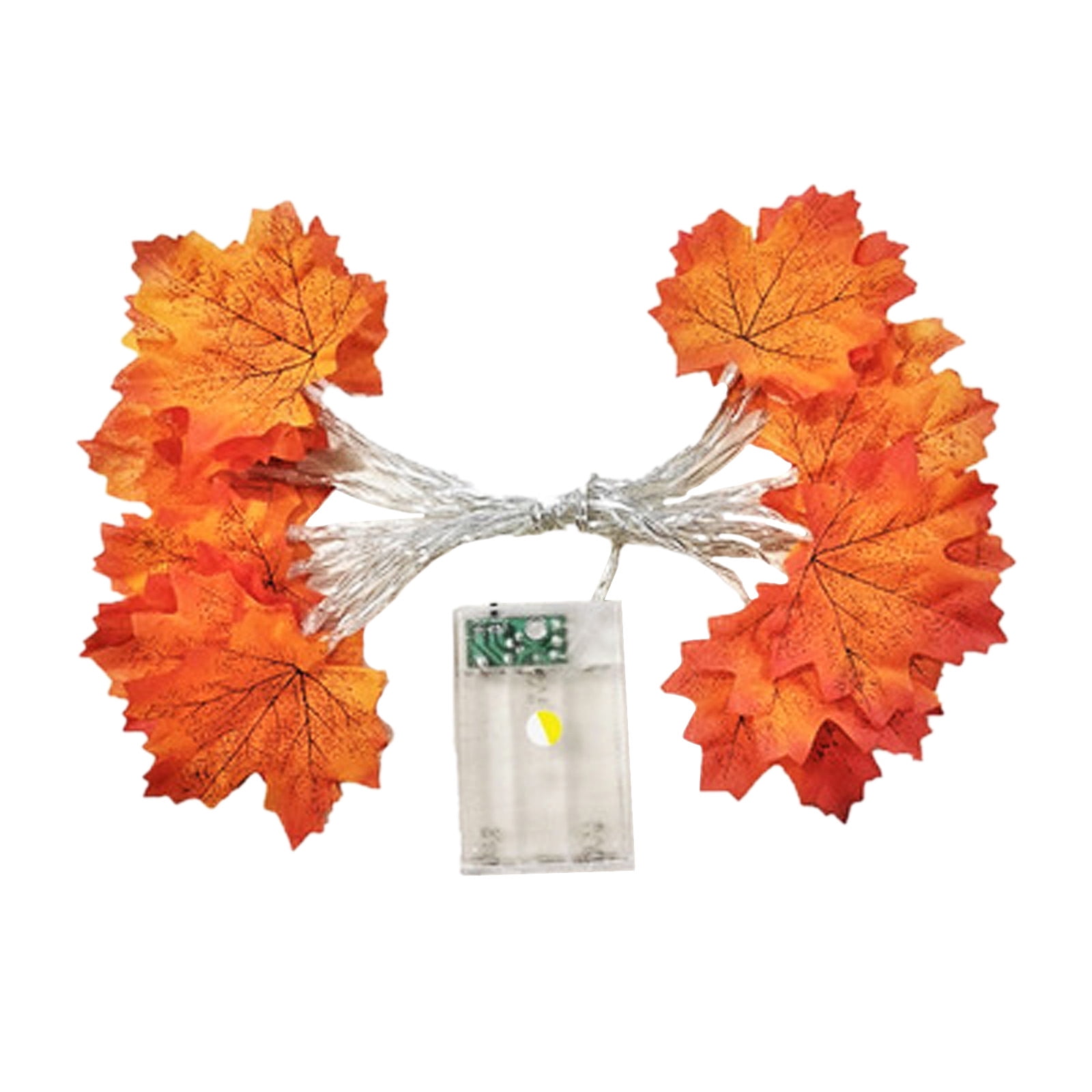 PureCasa Maple Leaf LED String Lights for Thanksgiving, 9.8ft 20LED ...