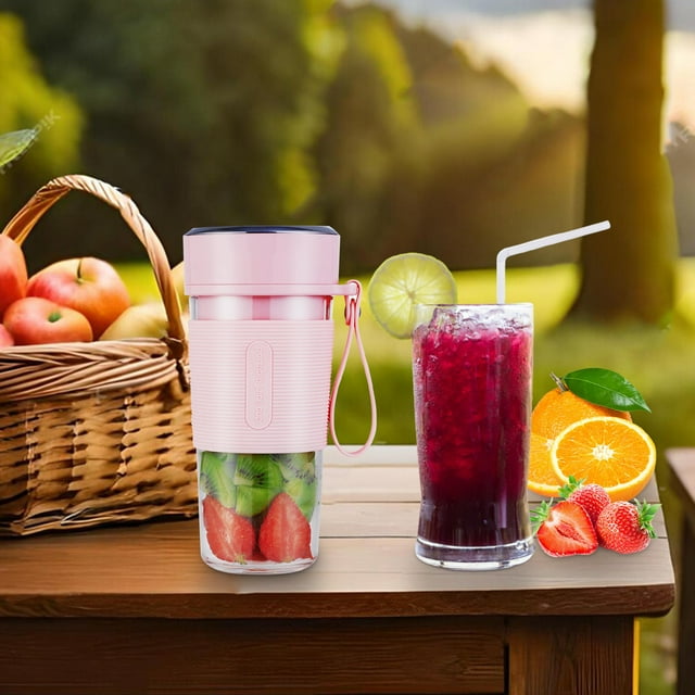 Hgallory Mini Electric Wireless Juicer, Handheld Portable Blender ...
