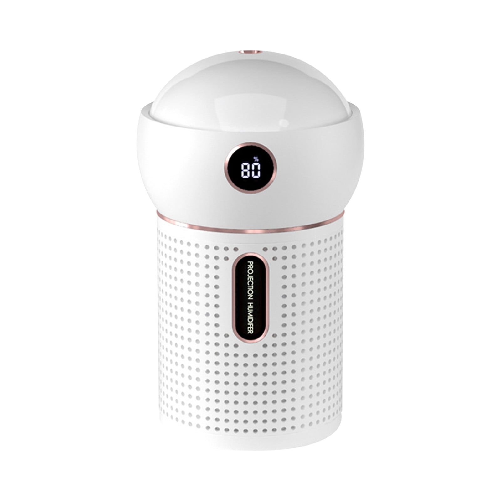 Hgallory Mini USB Humidifier with Projection Lamp, 630ml Large Capacity 2000mAh Battery Portable ...