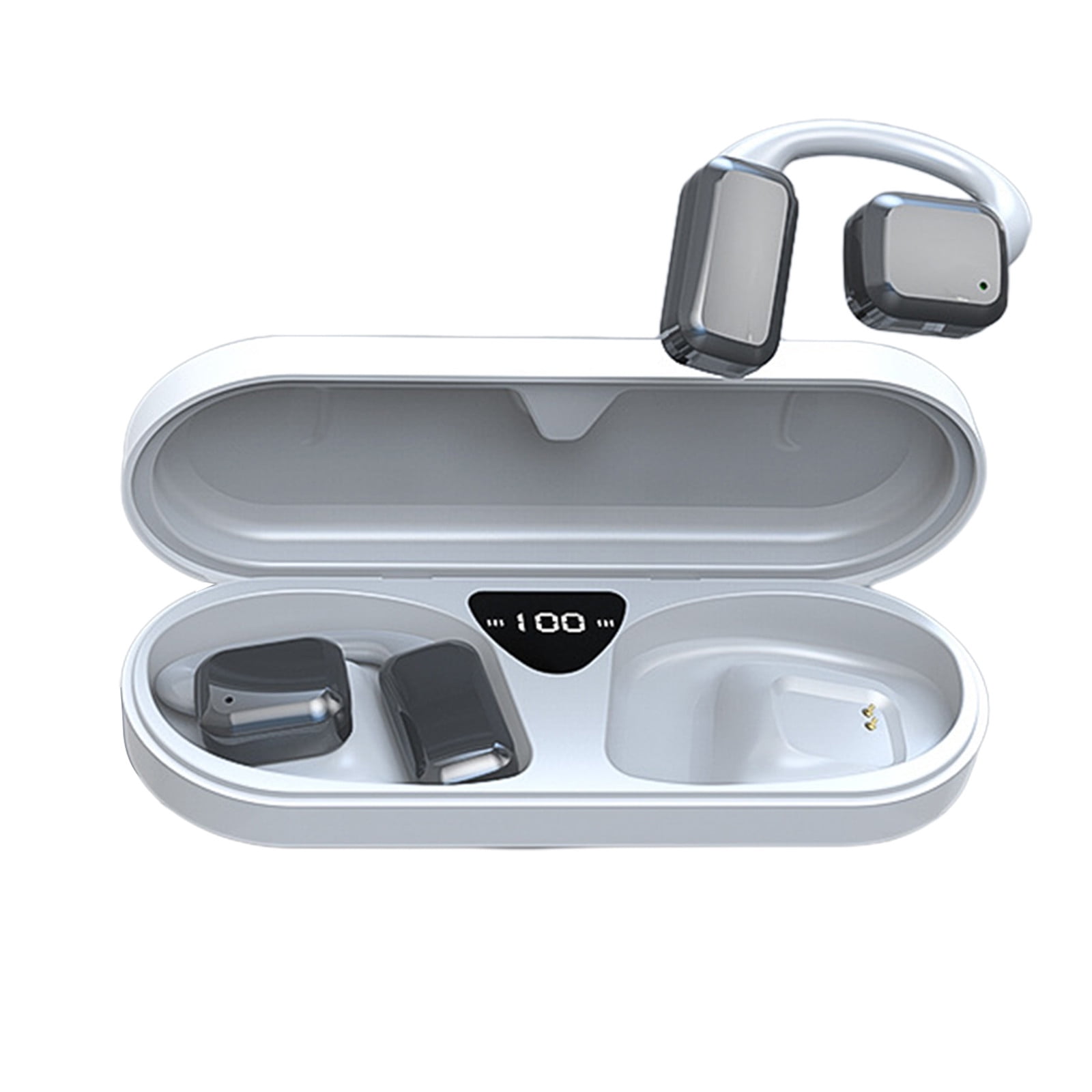 PureCasa Open Ear Clip Headphones Wireless Bluetooth Air Bone ...