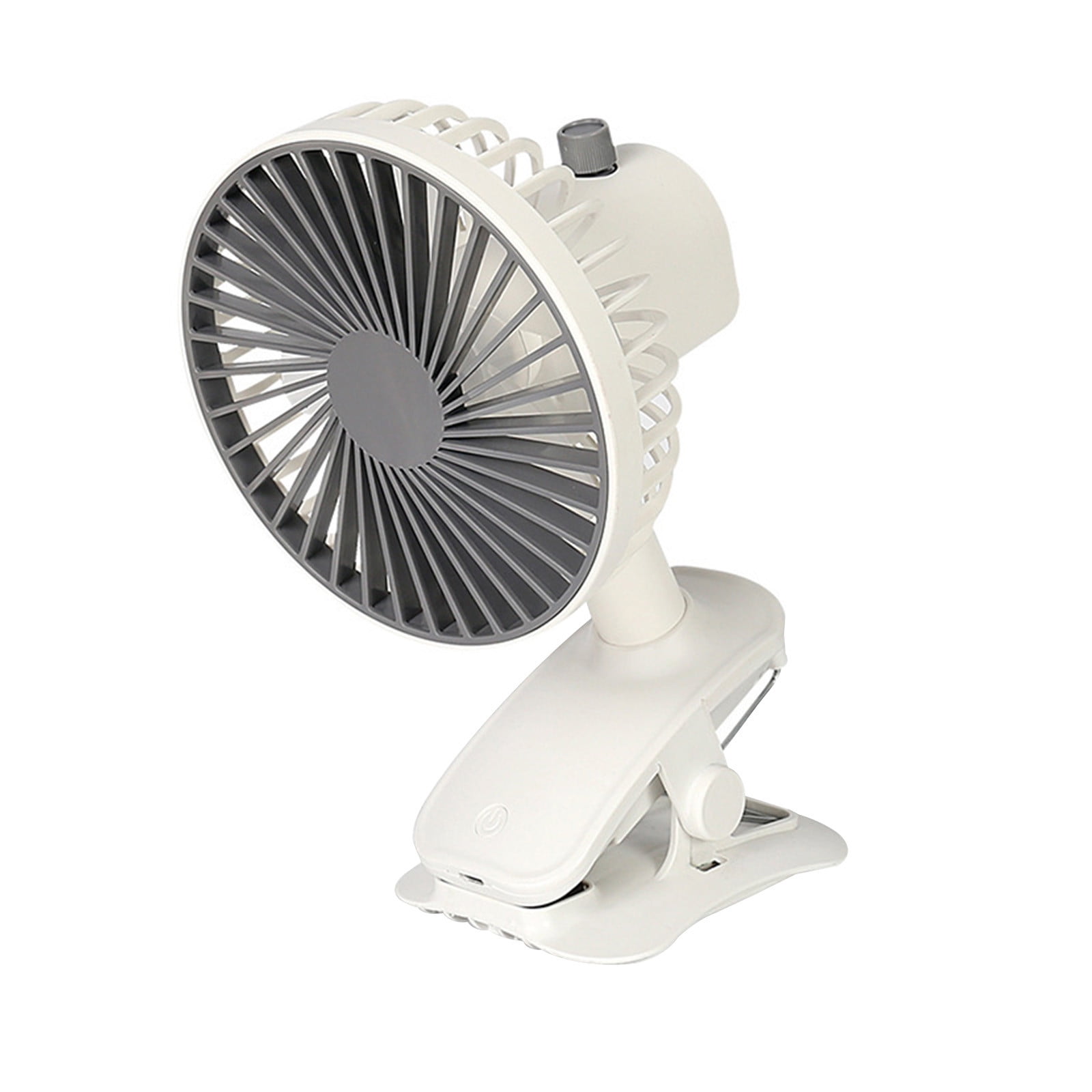 PureCasa Portable Clip-on Desk Fan Rechargeable Head Shaking ...