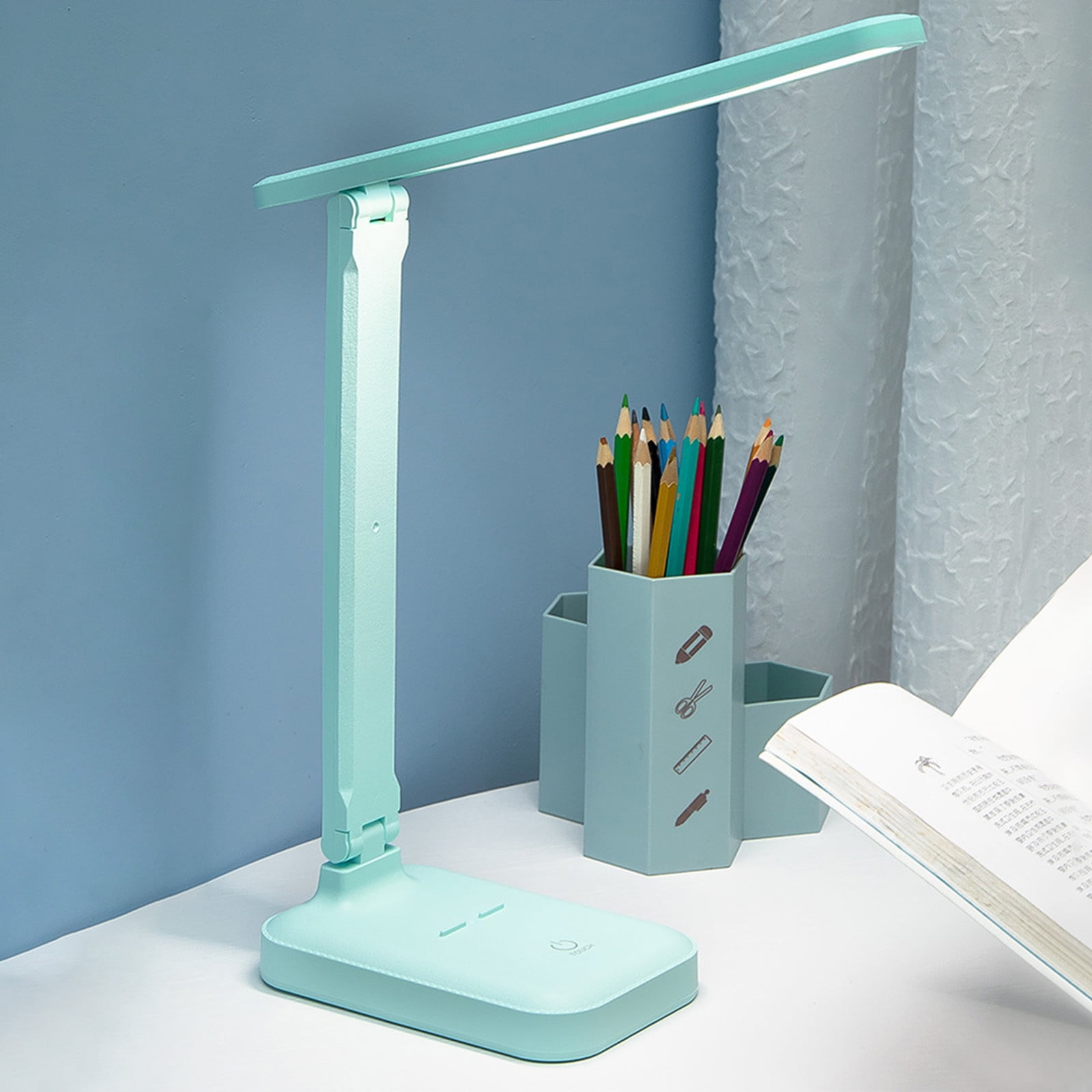 Hgallory Portable LED Desk Lamp for Bedroom Study Room, Student ...