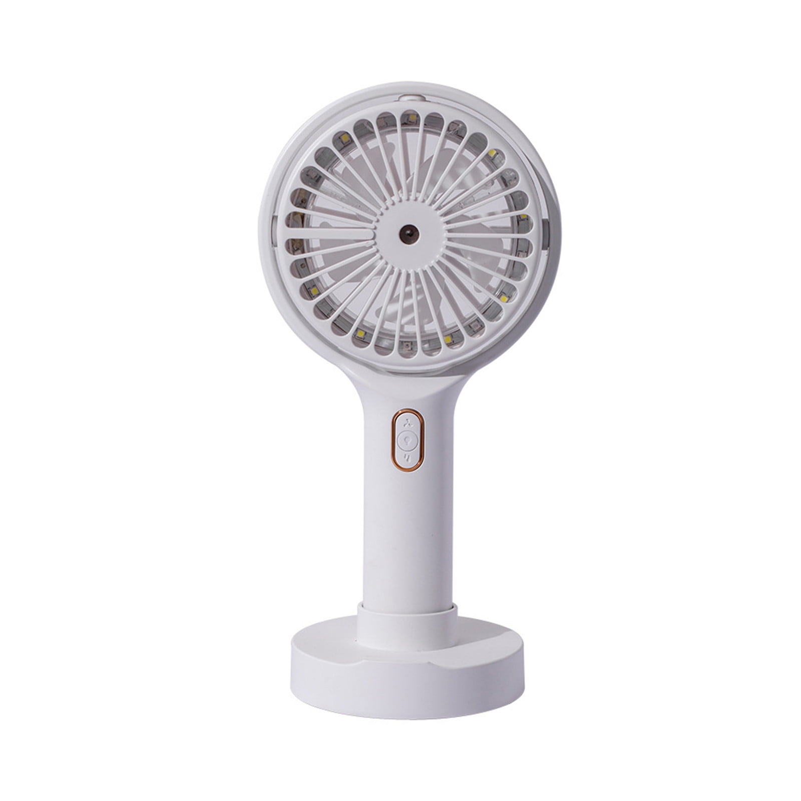 PureCasa Portable Mini Fan 2-in-1 Mist Fan & LED Light Rechargeable ...