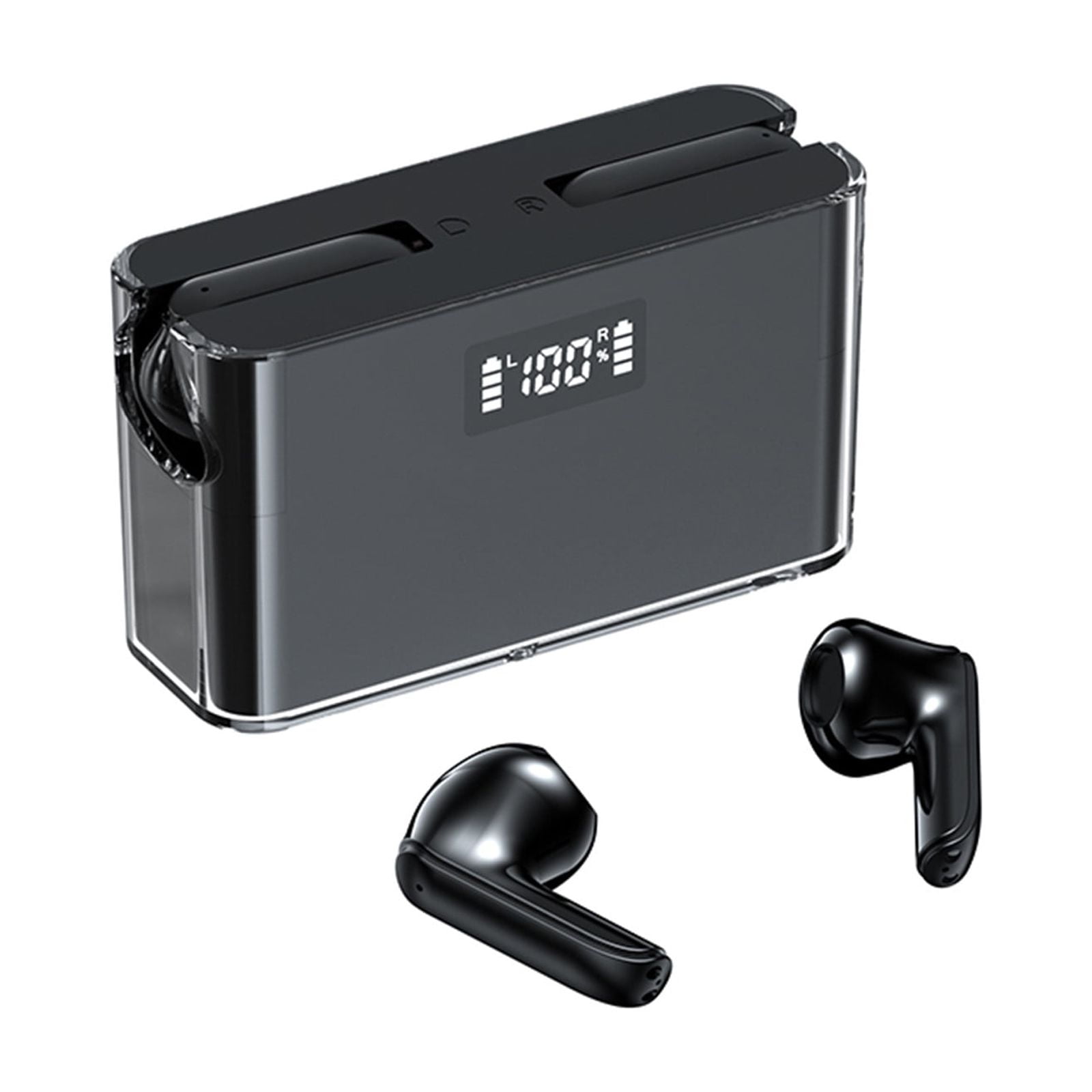 PureCasa Semi-In Ear Wireless Digital Display Sports Headphone ...