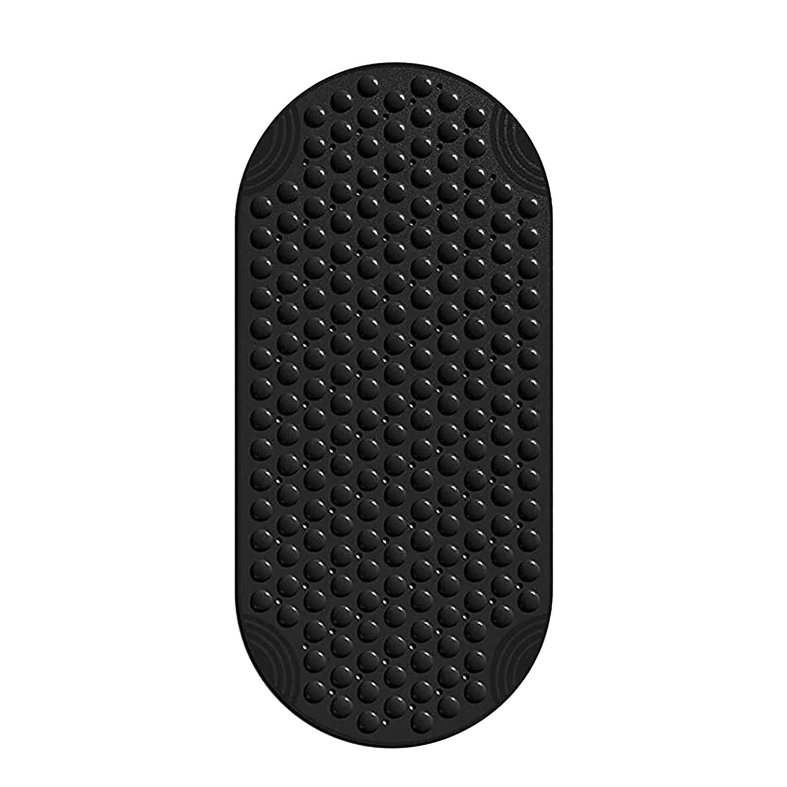 PureCasa Silica Gel Oval Bathtub Mat for Bathroom Toilet, Non-Slip ...