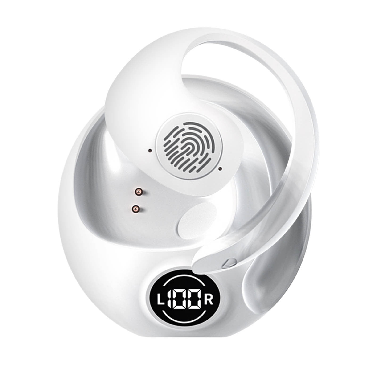 PureCasa Small Ball Digital Display Language Translator Headset ...