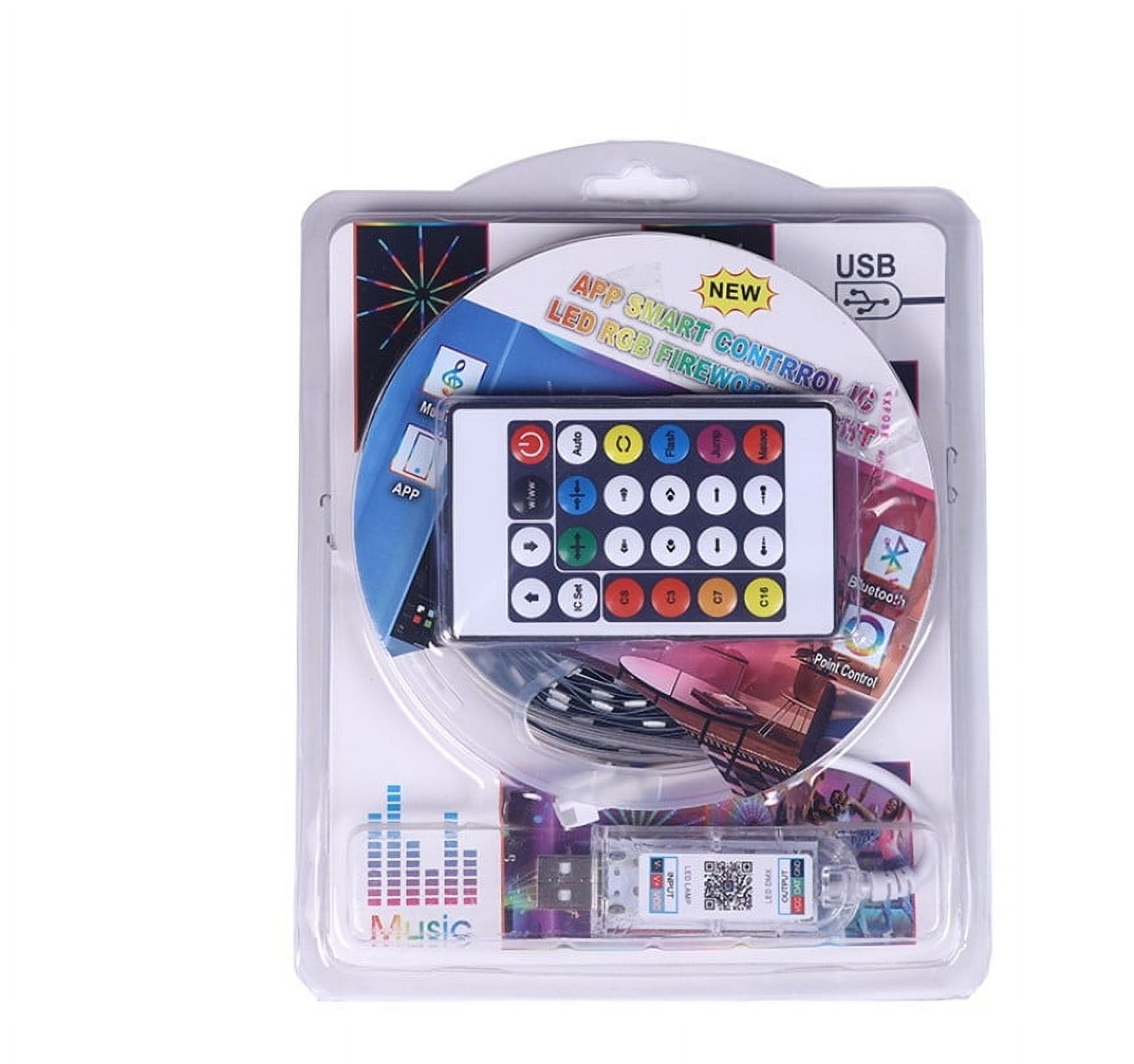 PureCasa Smart Fireworks Led Light Set, Bluetooth Controller& 11Pcs ...