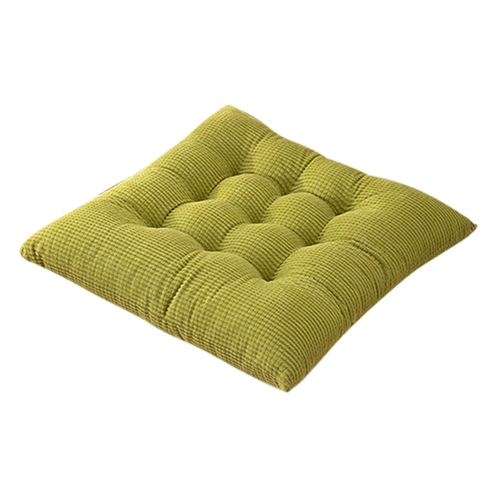 PureCasa Solid Cotton Seat Cushion, 16"x16" Thick Chair Pad Comfortable ...