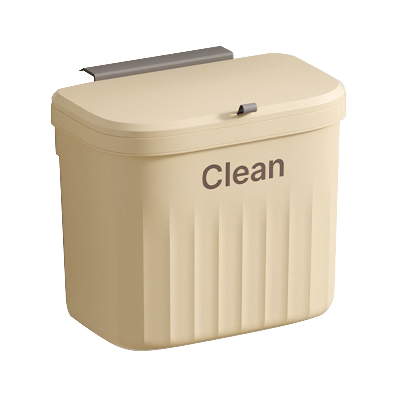 PureCasa Space-Saving Hanging Garbage Bin with Lid for Bathroom Kitchen ...