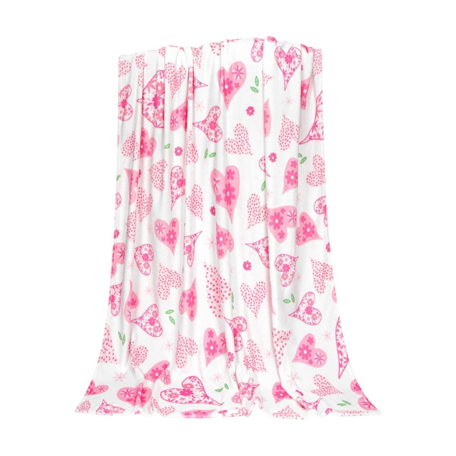 Hgallory Valentines Flannel Throw Blanket Chic Nap Blanket Fleece Soft ...