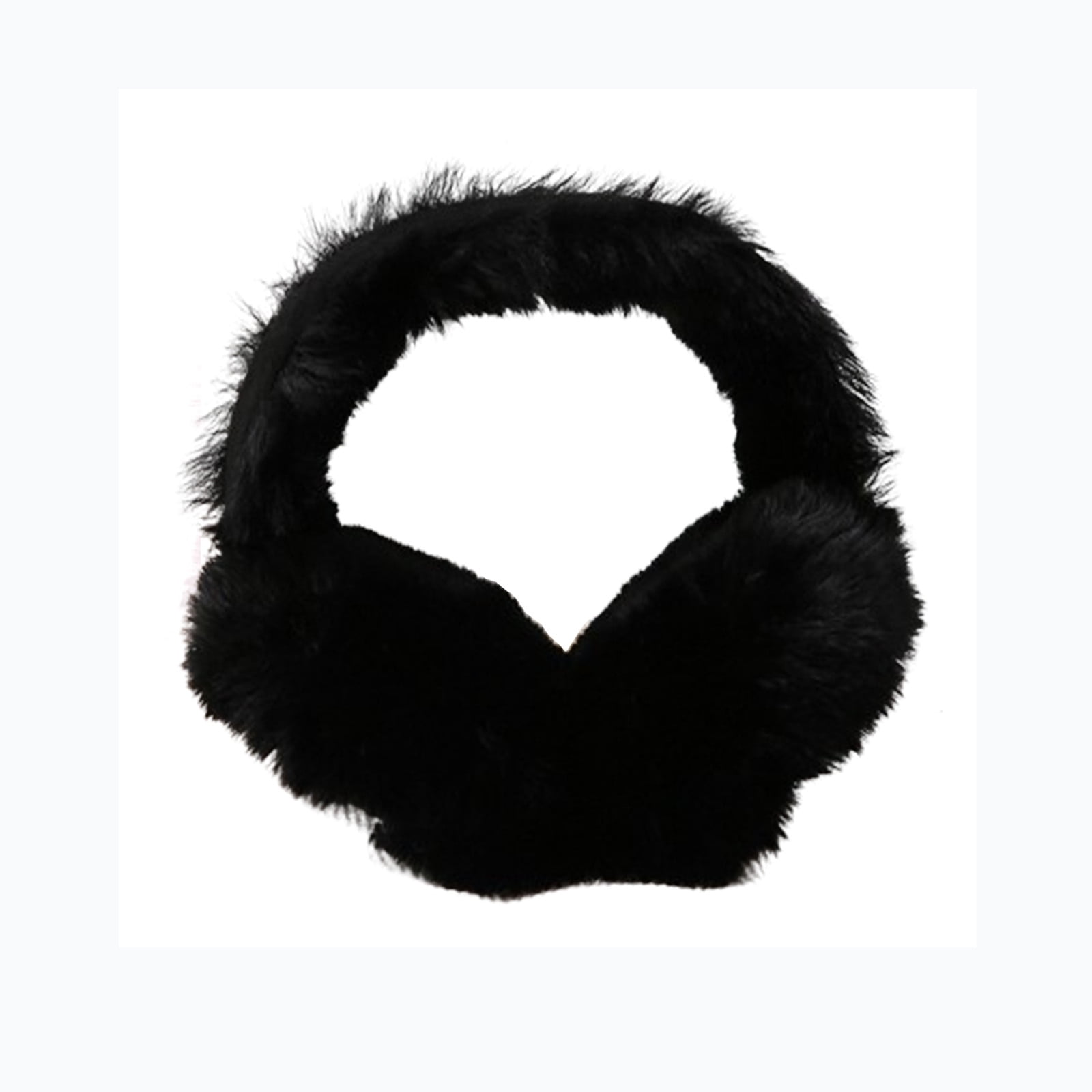 Hgallory Winter Ear Muffs for Women Men Foldable Fuzzy Earmuffs Faux ...