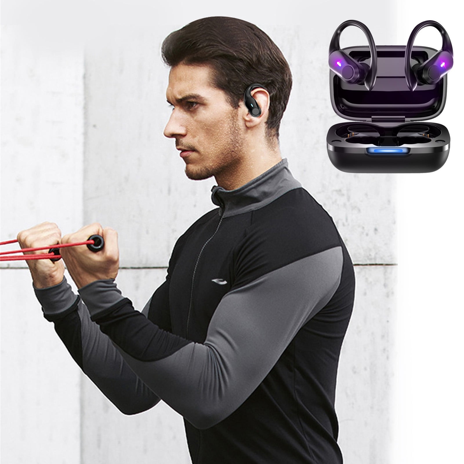 Hgallory Wireless Bluetooth Earphones On-Ear Style Clear Call ...