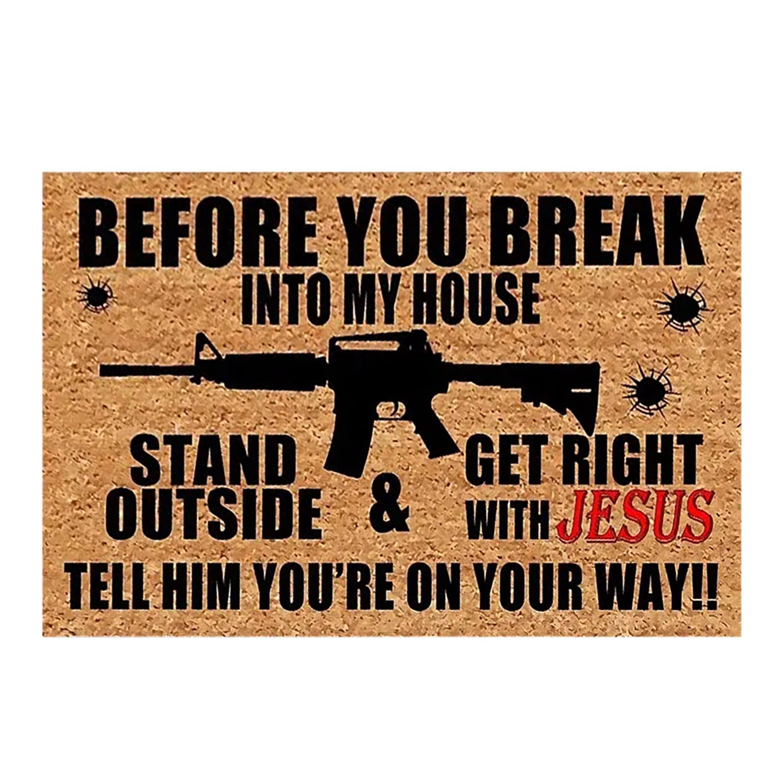 Hgehaz Carpet Rugs for Bedroom Firearms Mat Holiday Mat Welcome Door ...