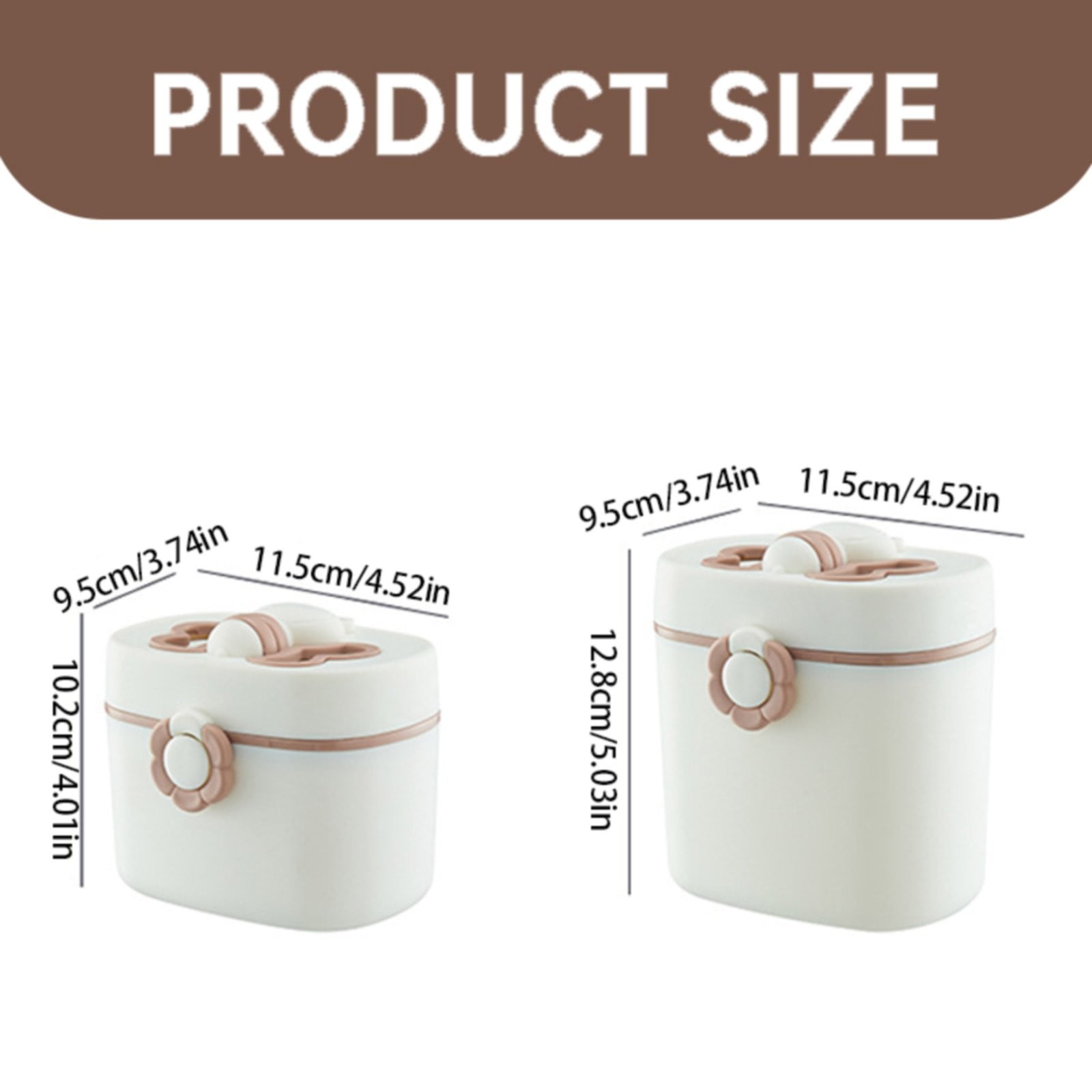 Hgehaz Food Storage Storage Rack Milk Powder Box for Going Out Travel ...