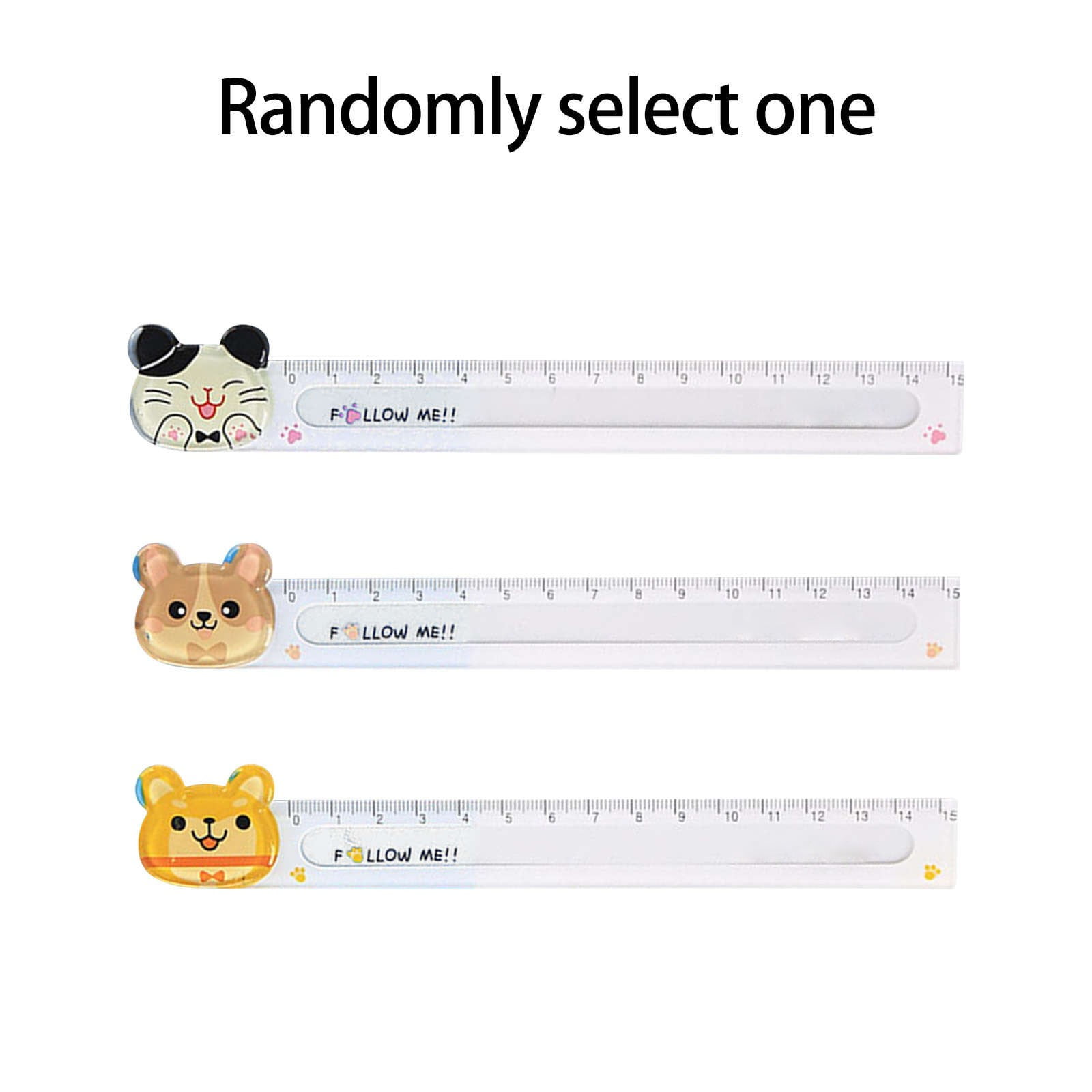 Hgehaz Ruler Measuring Ruler Cartoon Animal 15cm Ruler Student ...